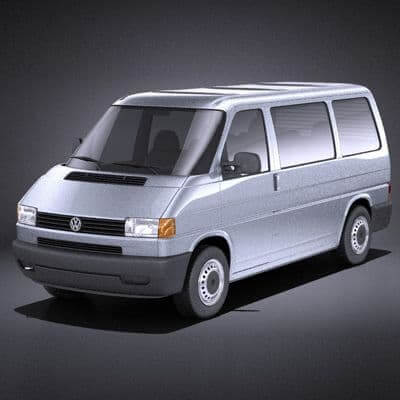 Volkswagen T4 Multivan Eurovan 1990-2003 (V-Ray) 3D Model by SQUIR