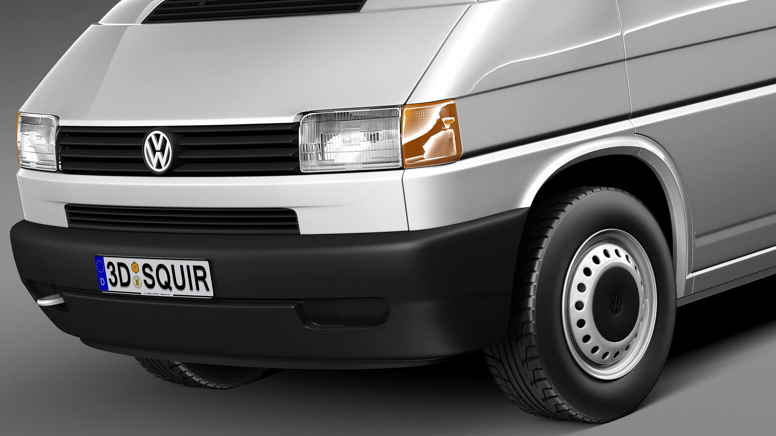 Volkswagen T4 Multivan Eurovan 1990-2003 3D Model by SQUIR