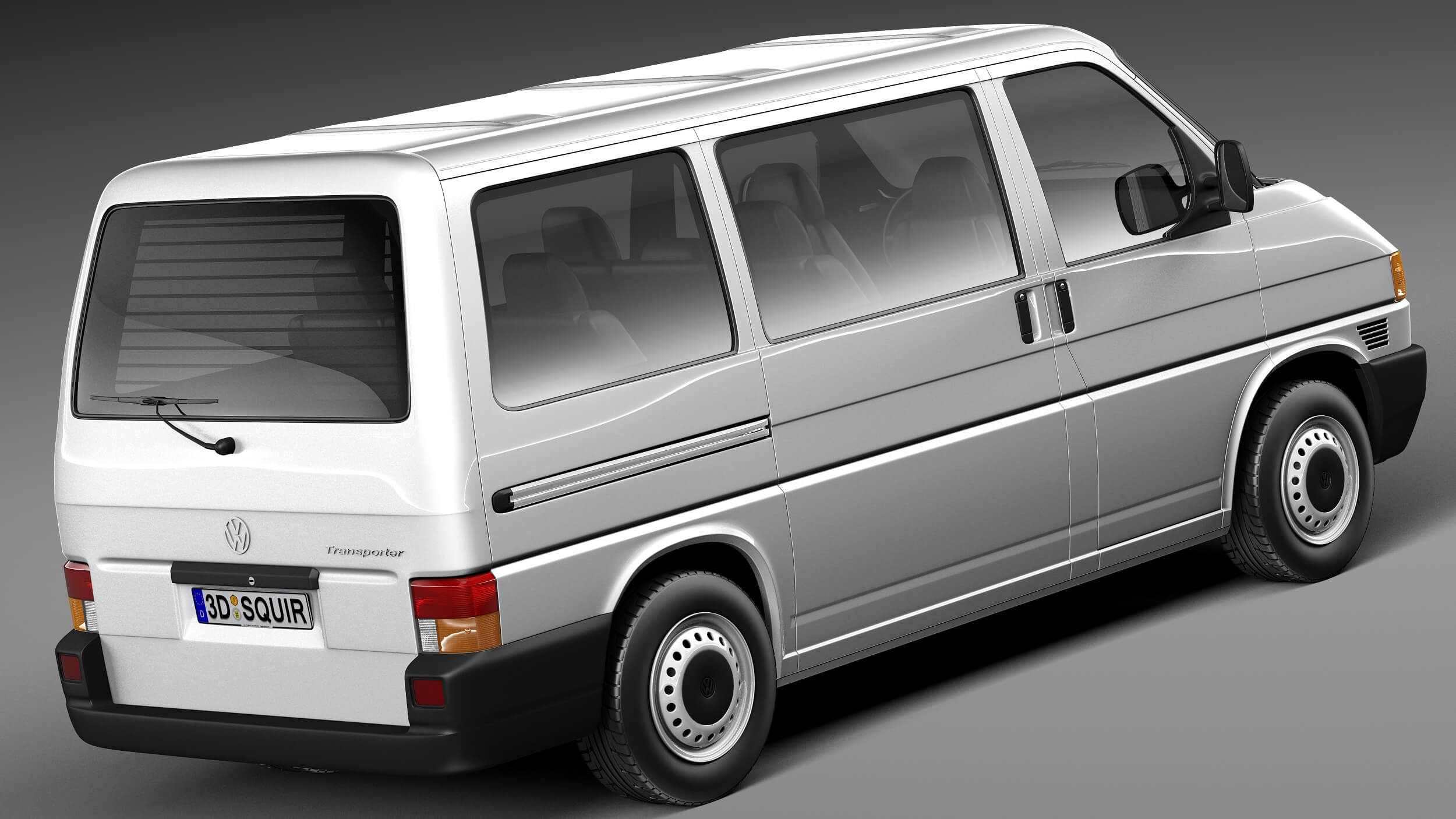 Volkswagen T4 Multivan Eurovan 1990-2003 3D Model by SQUIR