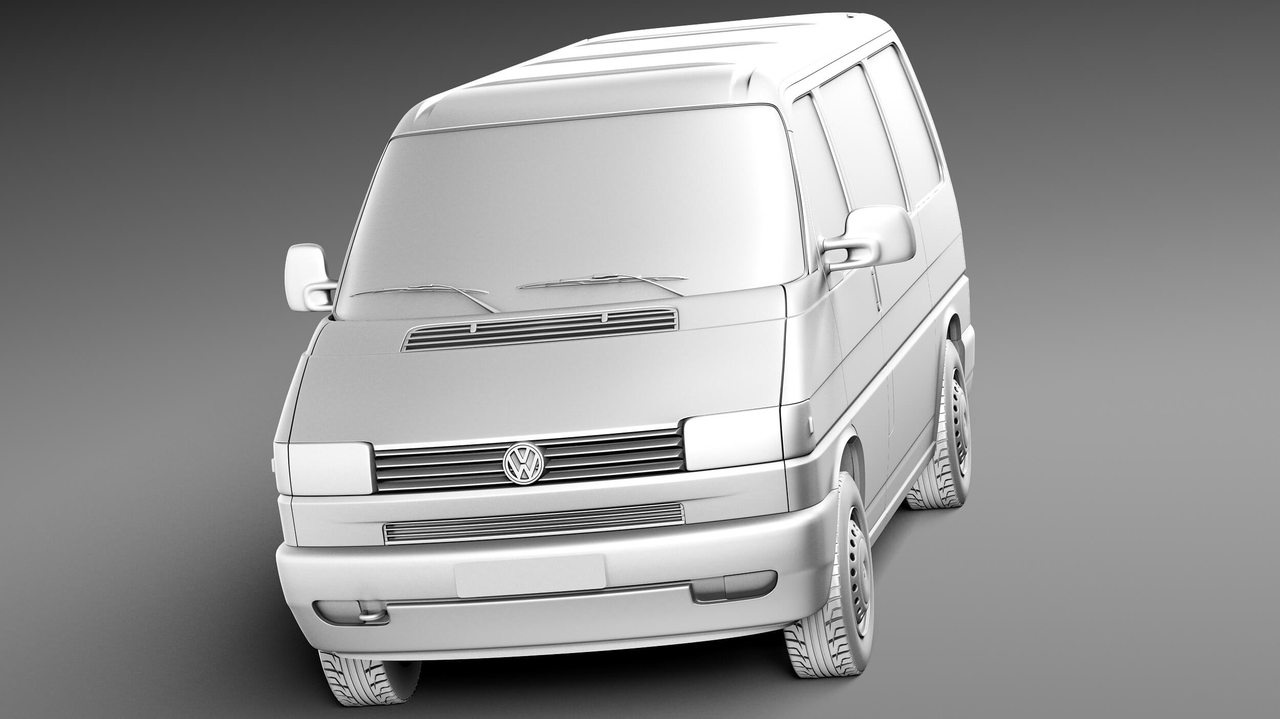 Volkswagen T4 Multivan Eurovan 1990-2003 3D Model by SQUIR
