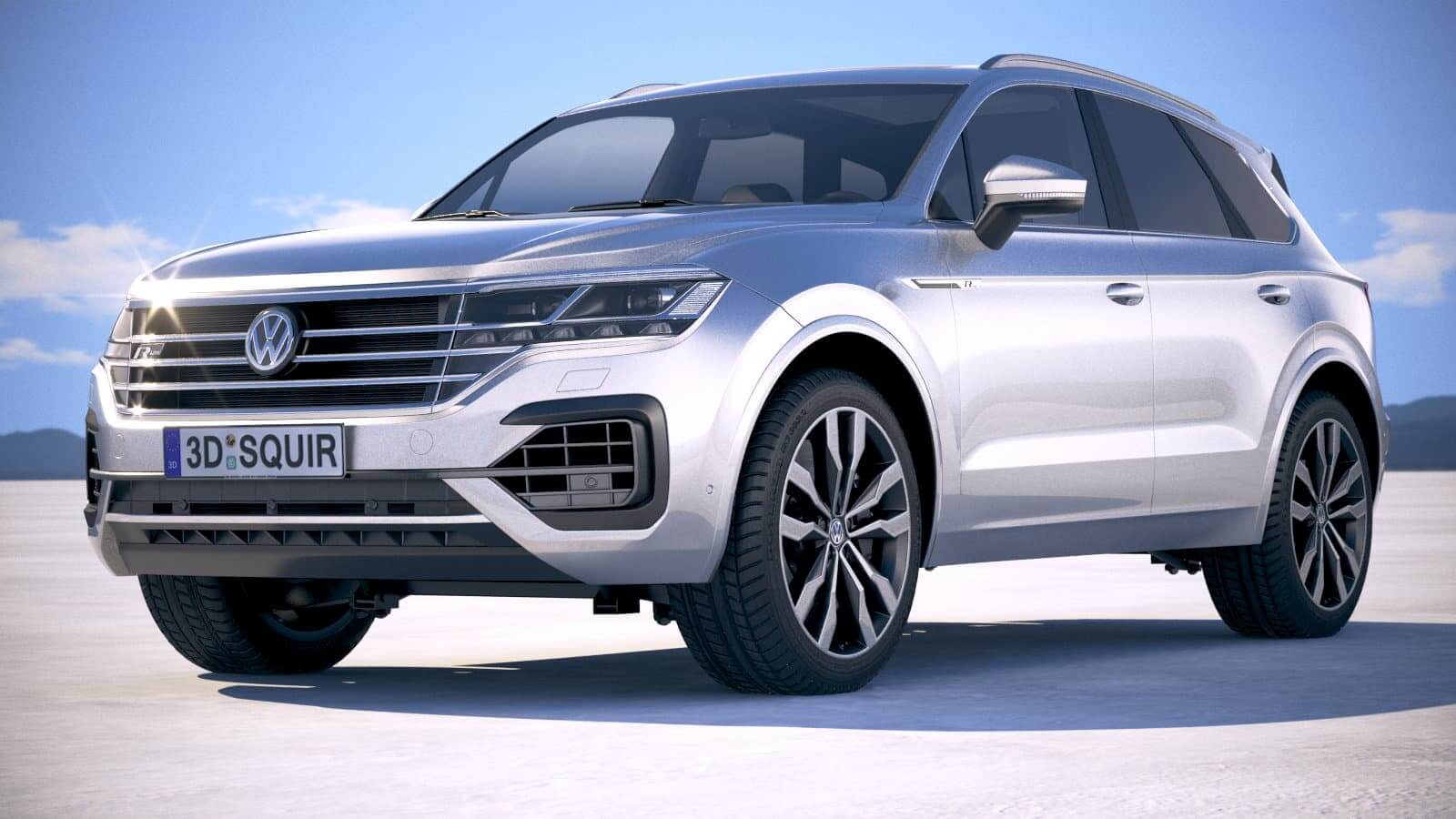 Volkswagen Touareg R-line 2019 3D Model by SQUIR