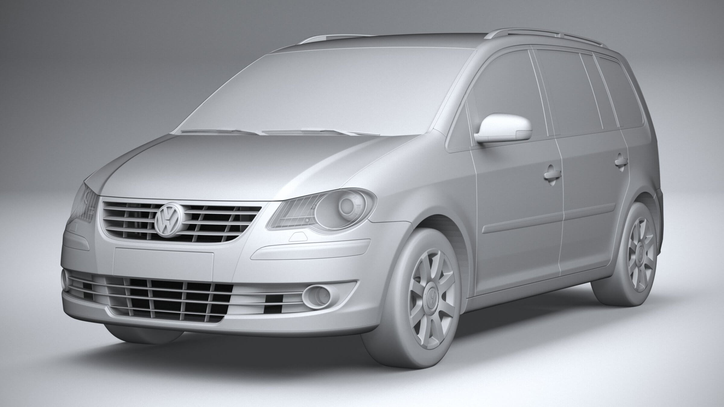 Volkswagen Touran 2007-2011 3D Model by SQUIR