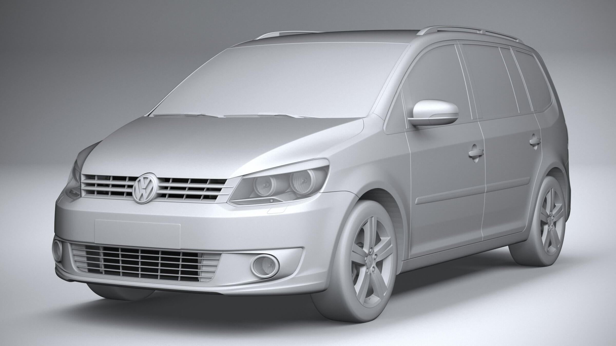 Volkswagen Touran 2011-2015 3D Model by SQUIR