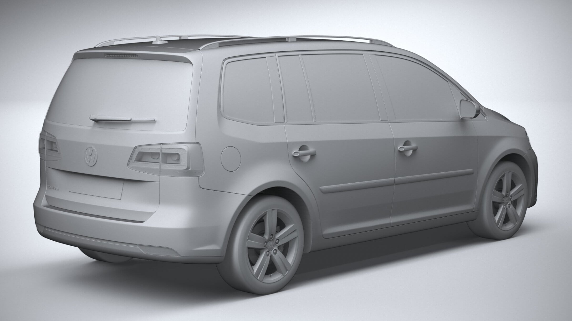 Volkswagen Touran 2011-2015 3D Model by SQUIR