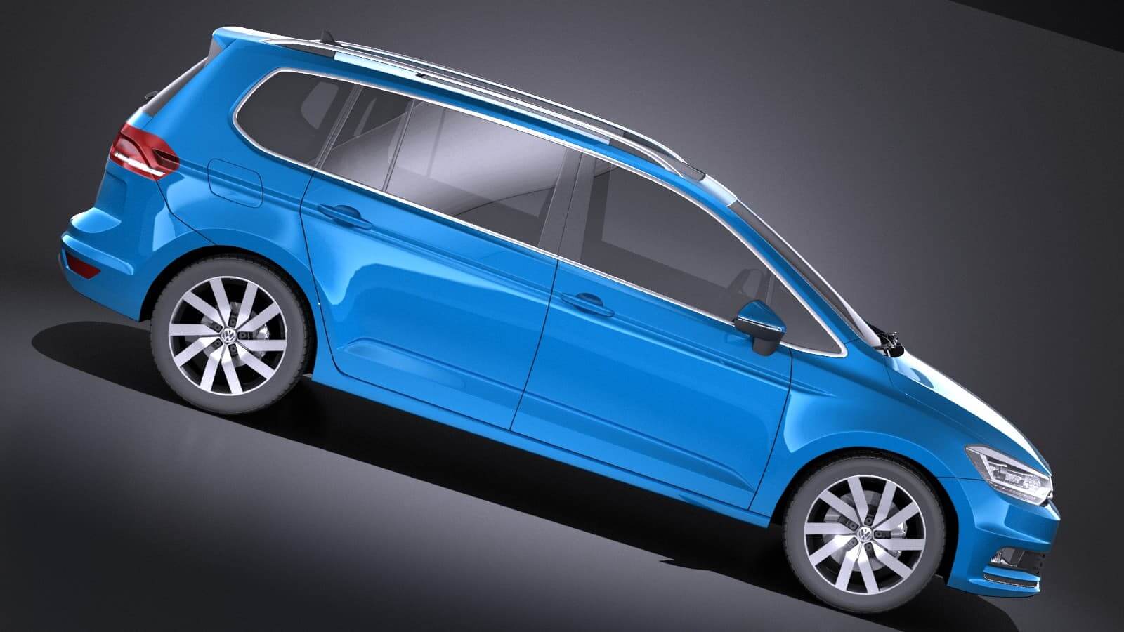 Volkswagen Touran 2016 (V-Ray) 3D Model by SQUIR
