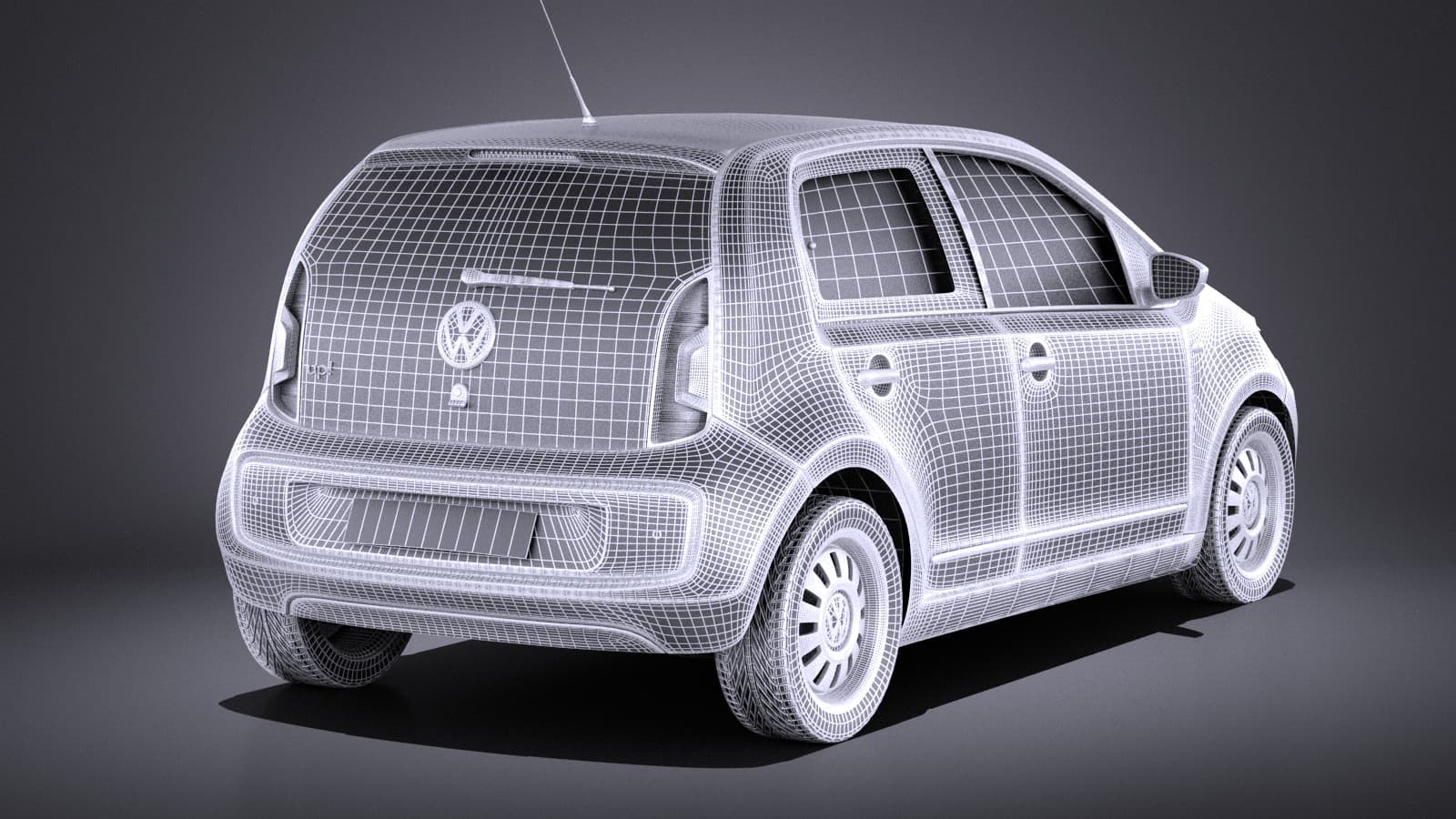 Volkswagen UP 4 Door 2013 (V-Ray) 3D Model by SQUIR