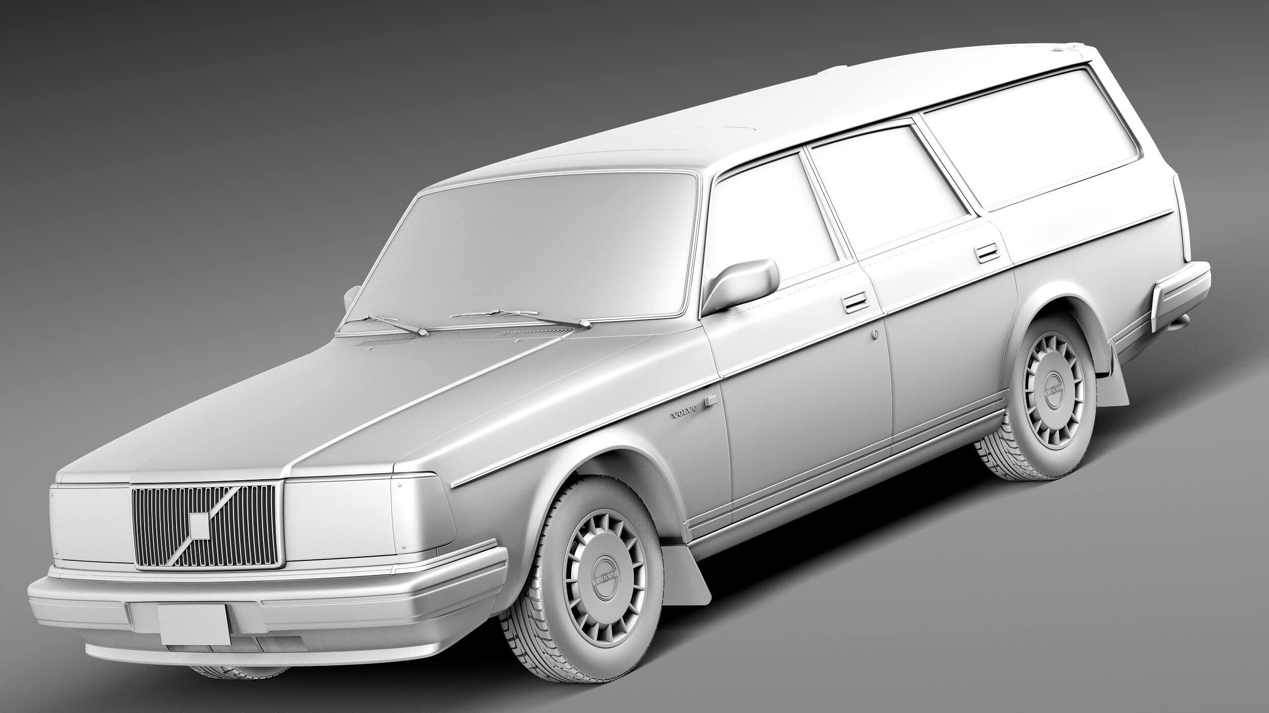 Volvo 240 Estate EU 1993 - 3D Model by SQUIR