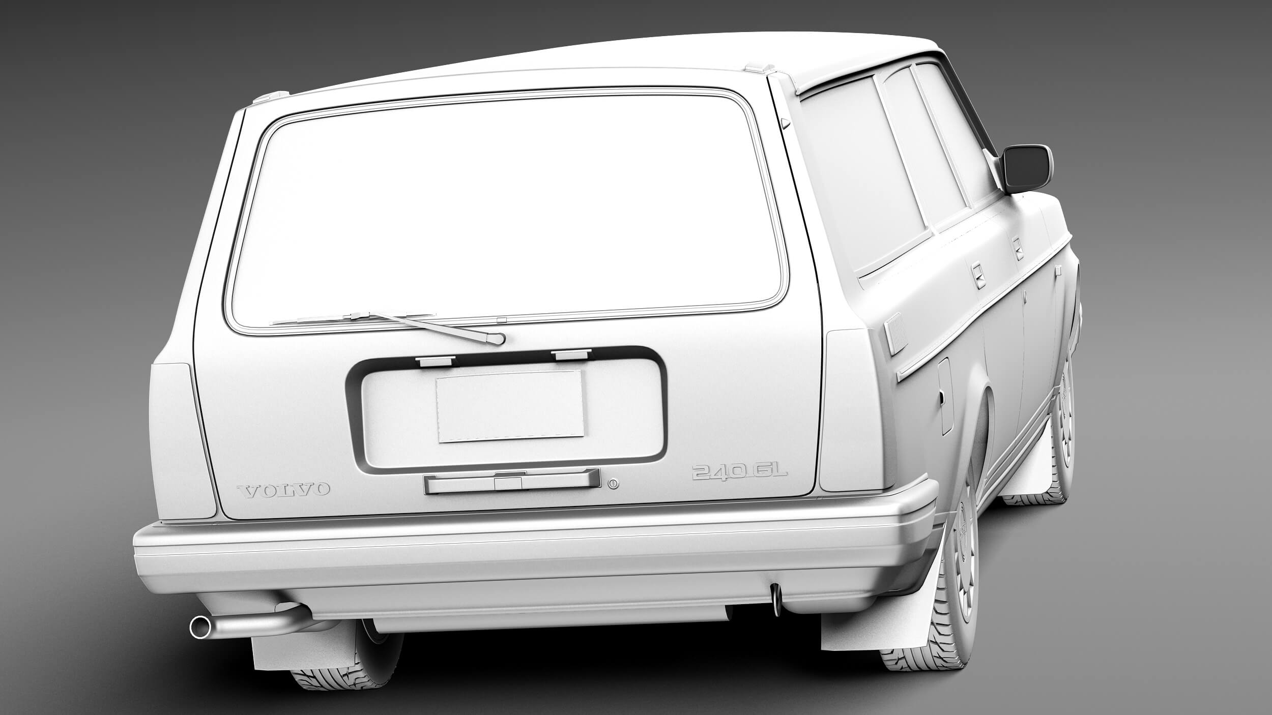 Volvo 240 Estate EU 1993 - 3D Model by SQUIR
