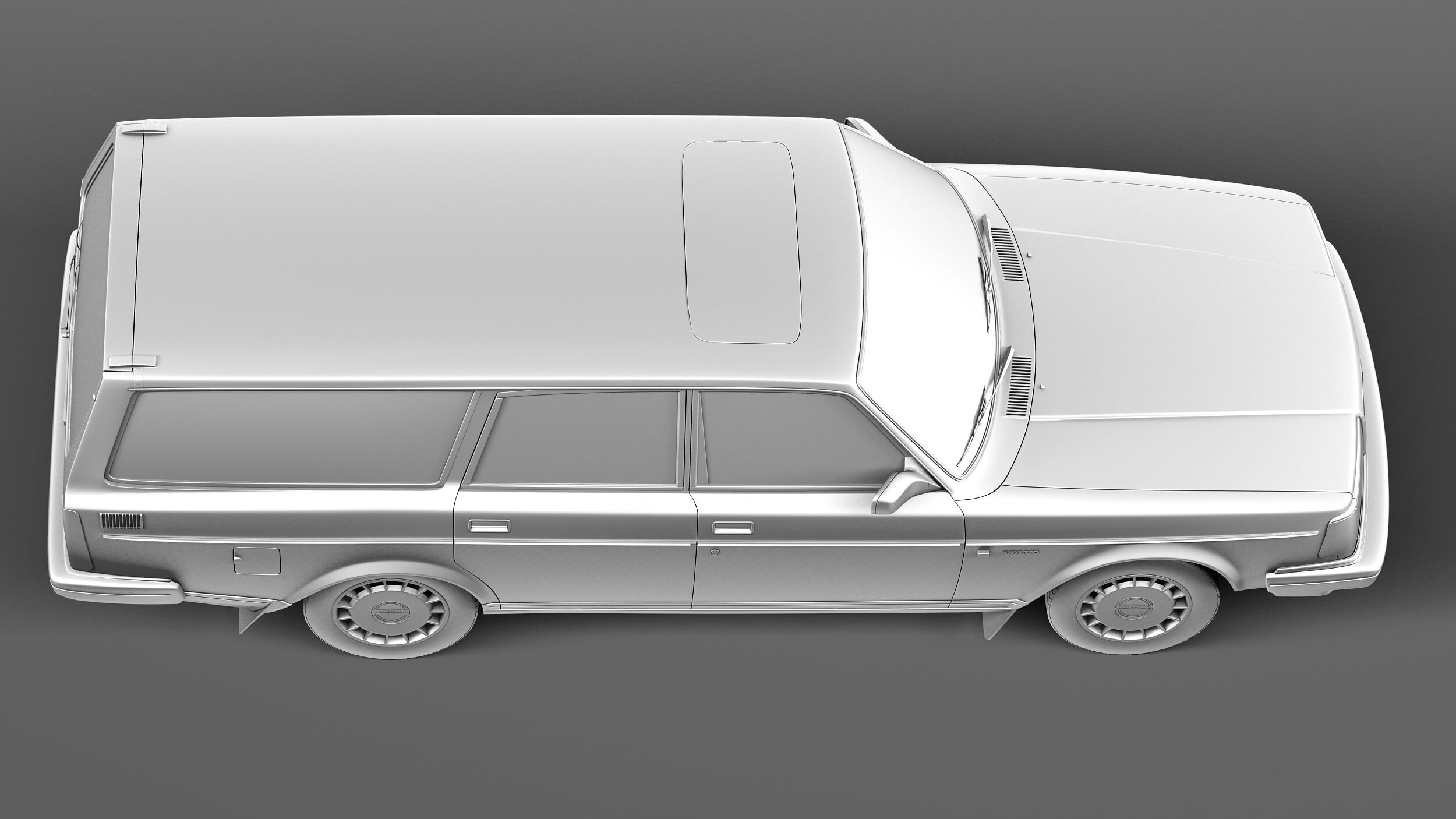 Volvo 240 Estate EU 1993 - 3D Model by SQUIR