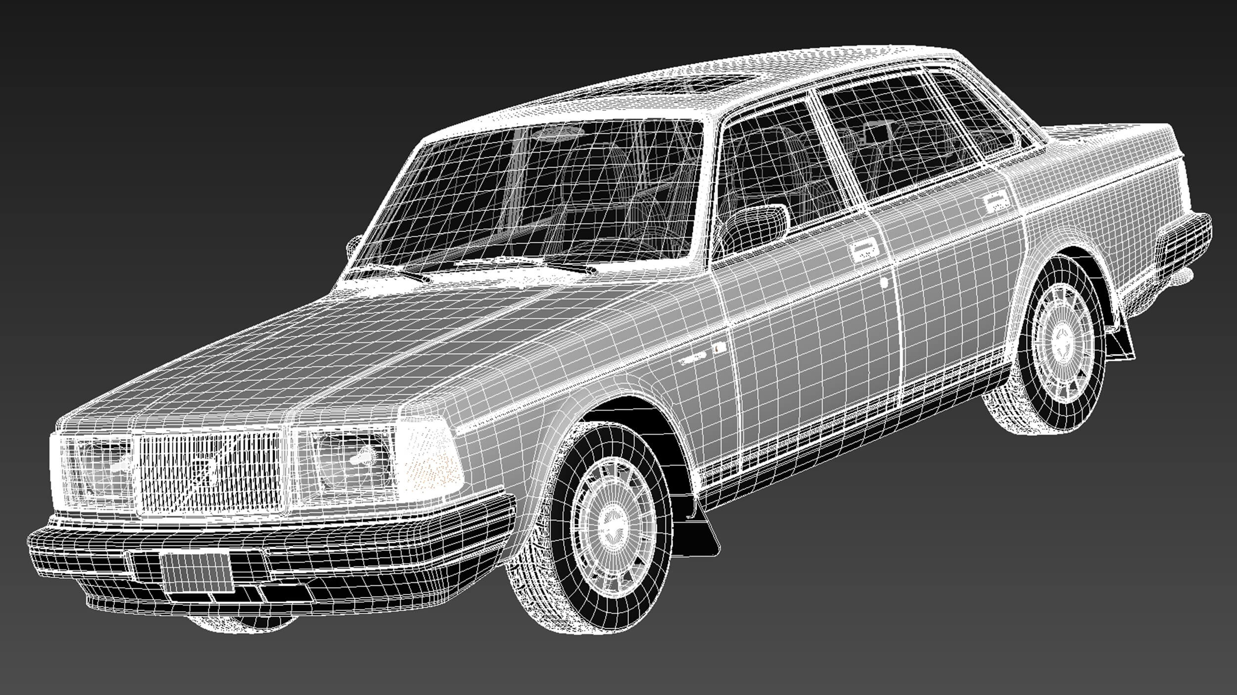 Volvo 240 Sedan EU 1993 - 3D Model by SQUIR