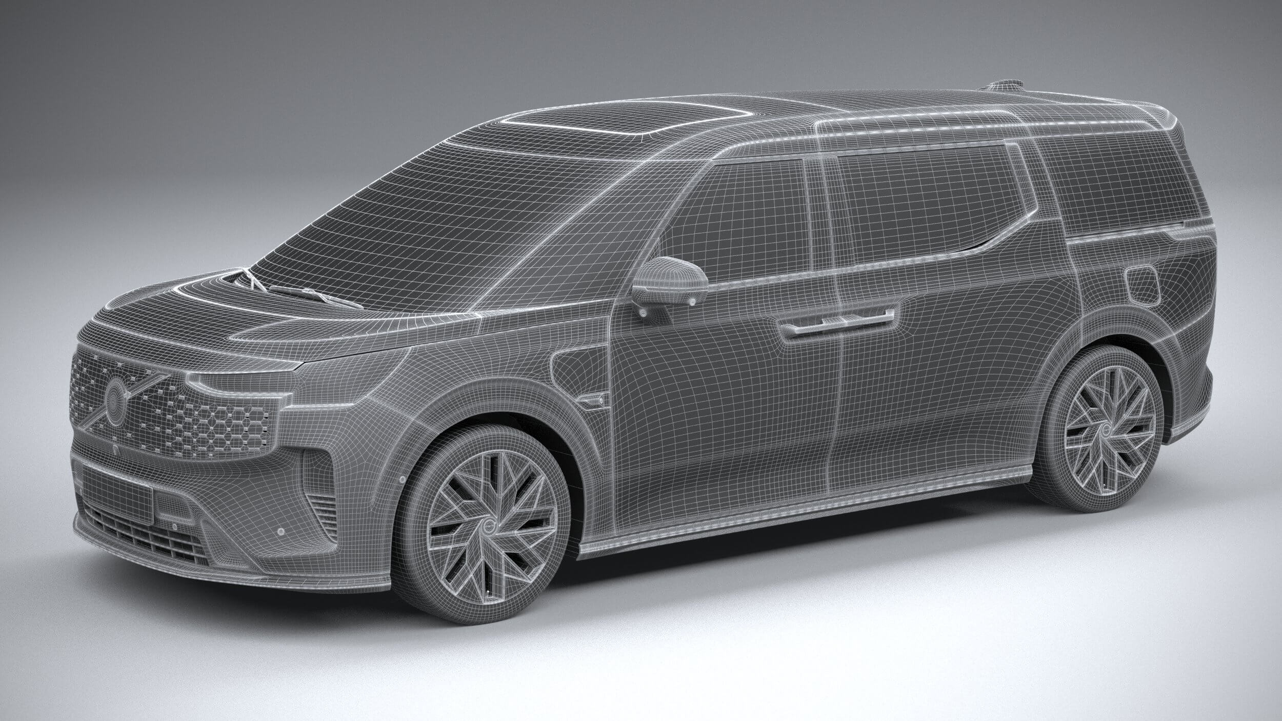 Volvo EM90 2024 - 3D Model by SQUIR