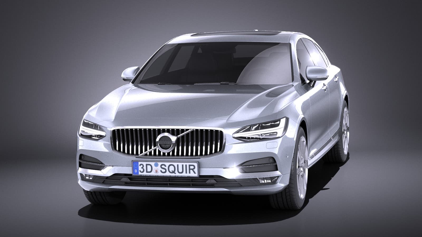Volvo S90 2017 (V-Ray) 3D Model by SQUIR