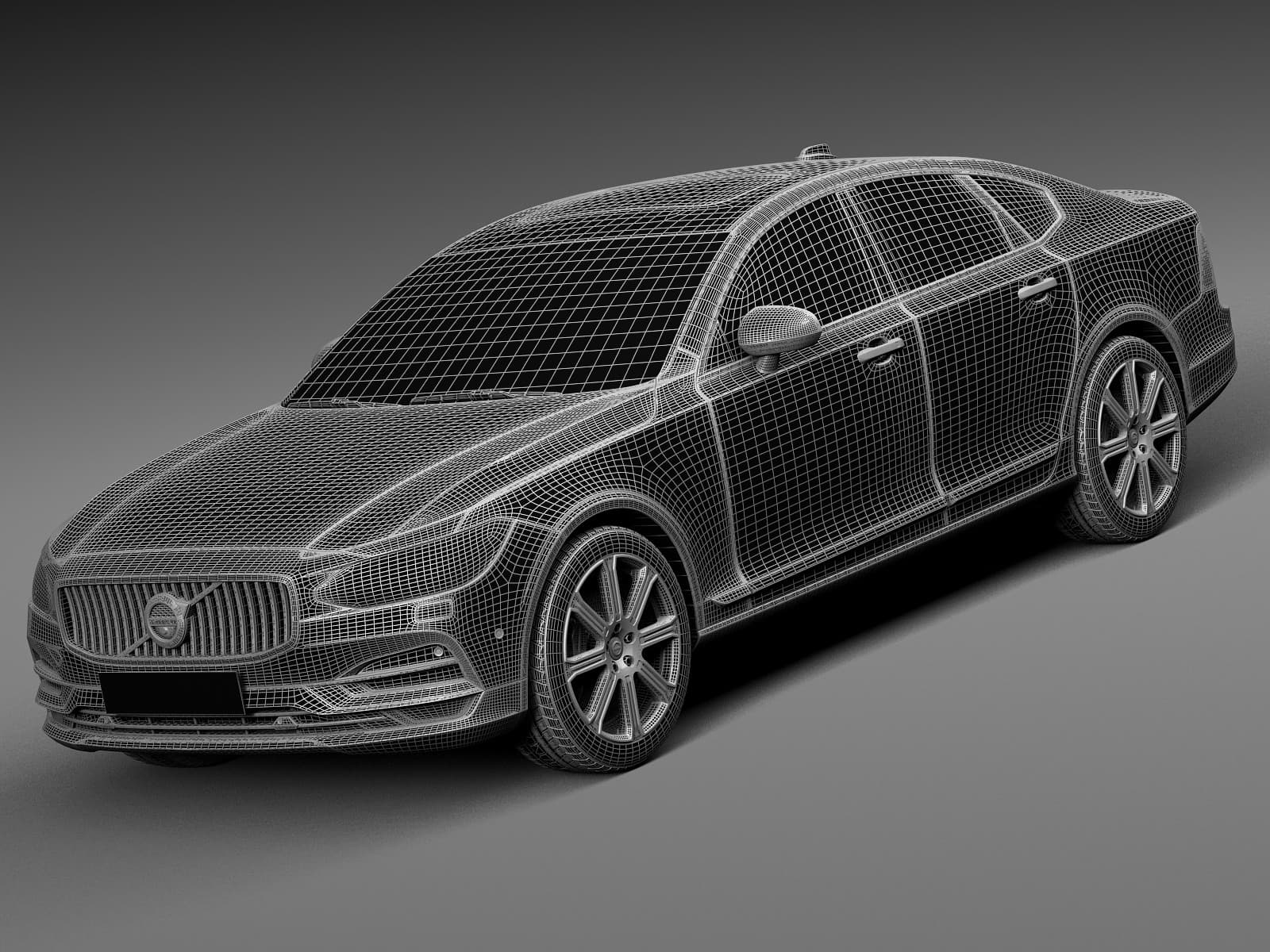Volvo S90 2017 - 3D Model by SQUIR