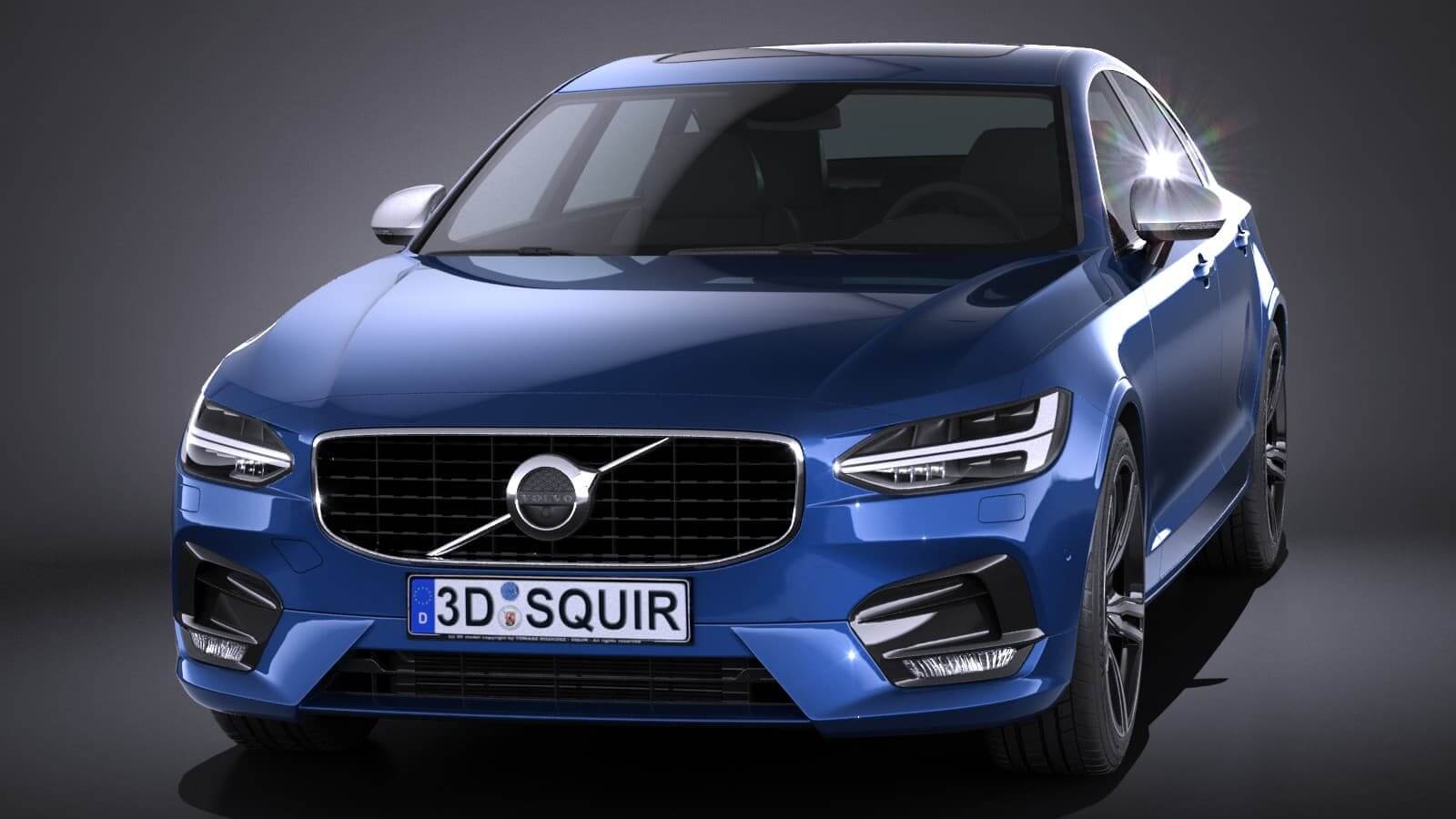 Volvo S90 R-Design 2017 3D Model by SQUIR