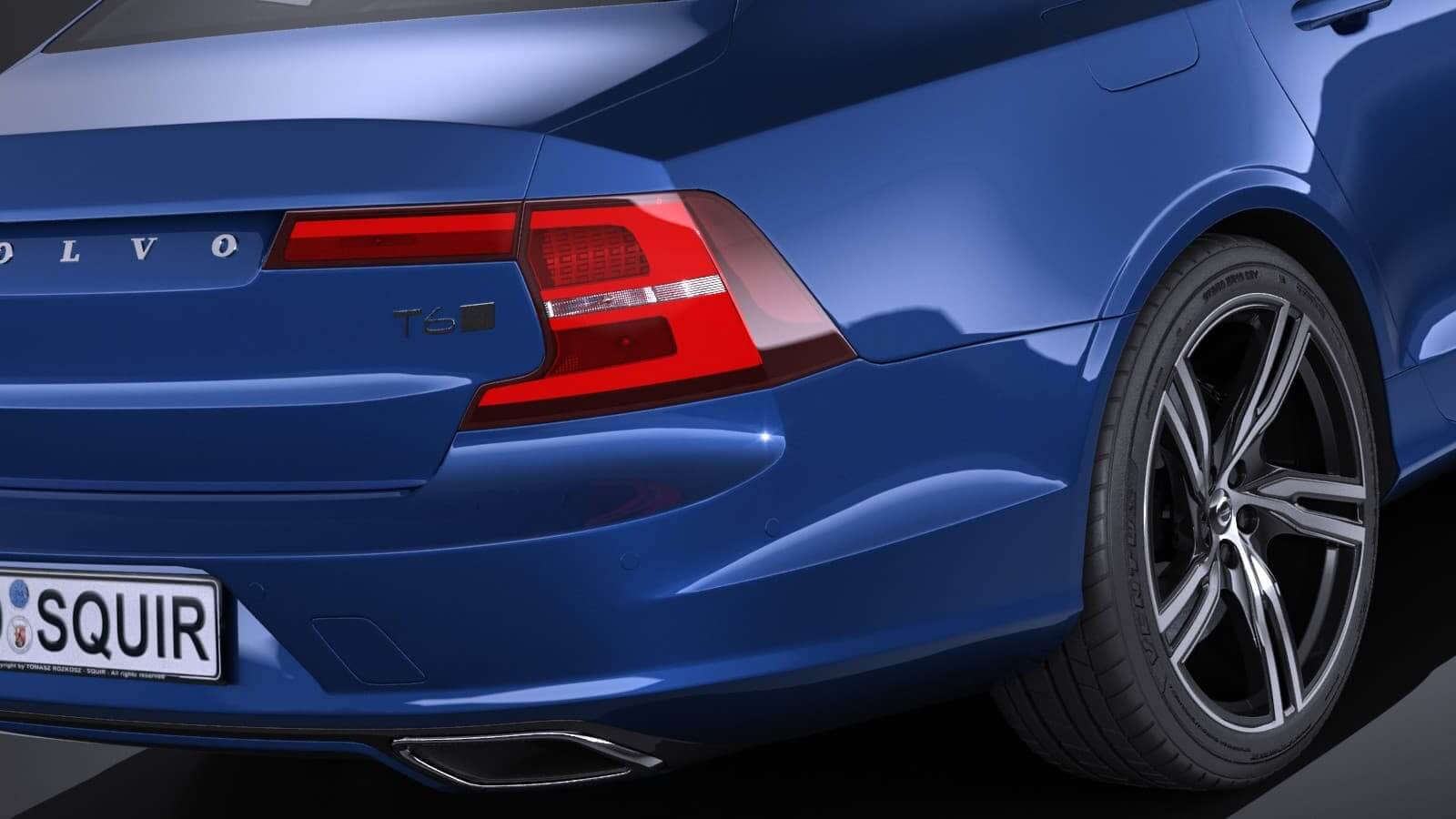 Volvo S90 R-Design 2017 3D Model by SQUIR