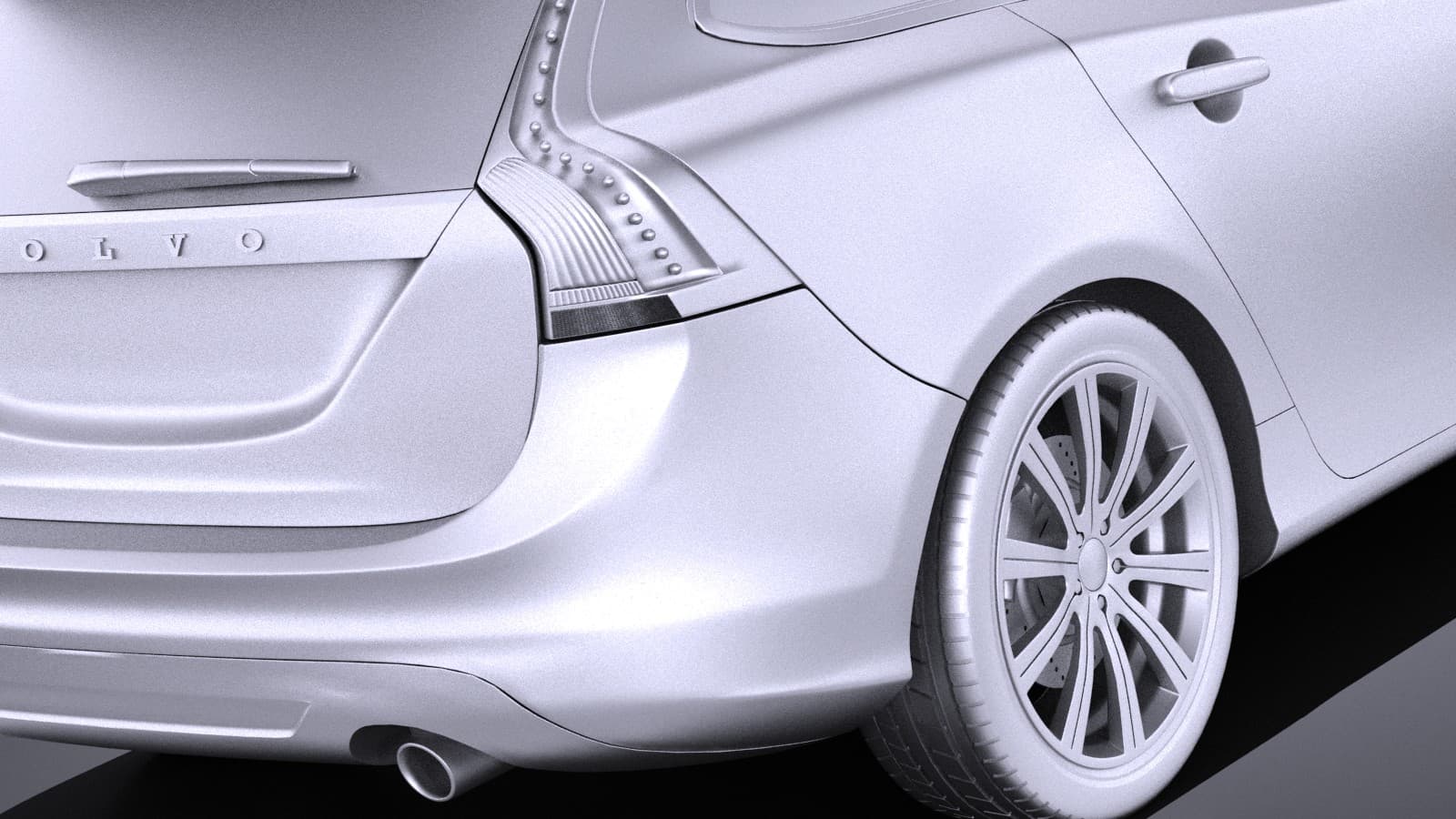 Volvo V60 2014 (V-Ray) 3D Model by SQUIR