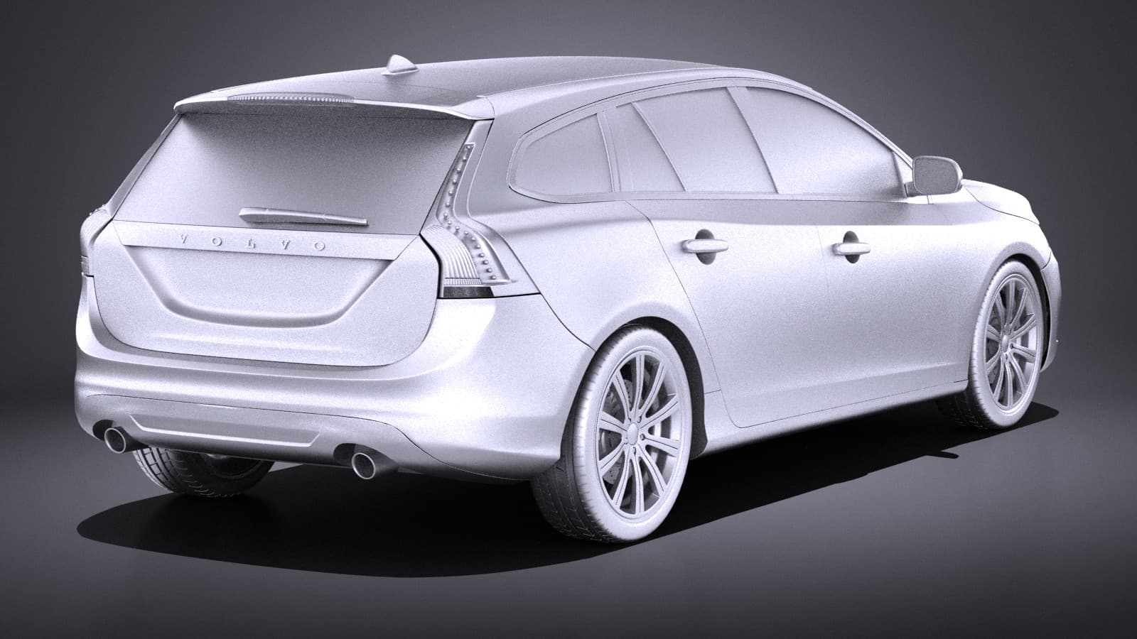 Volvo V60 2014 (V-Ray) 3D Model by SQUIR