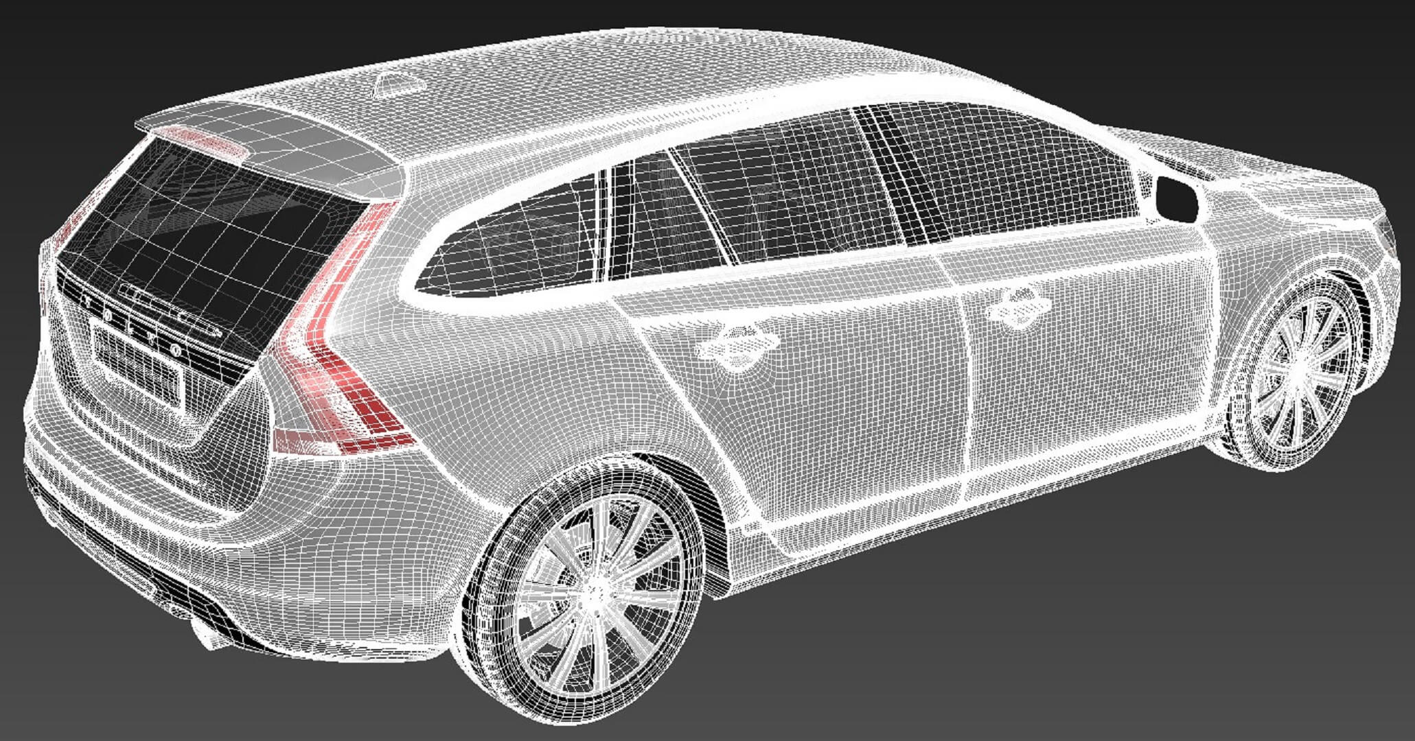 Volvo V60 2014 - 3D Model by SQUIR