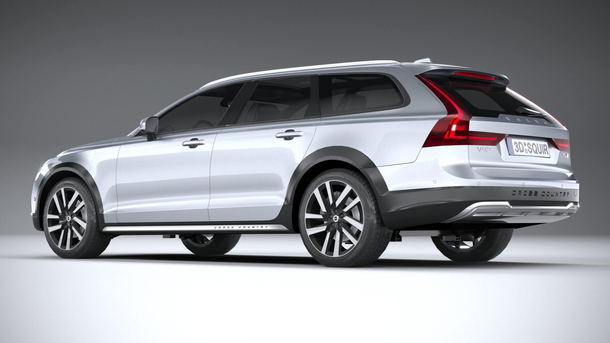 Volvo V90 Cross Country 2020 Low Poly - 3D Model by SQUIR