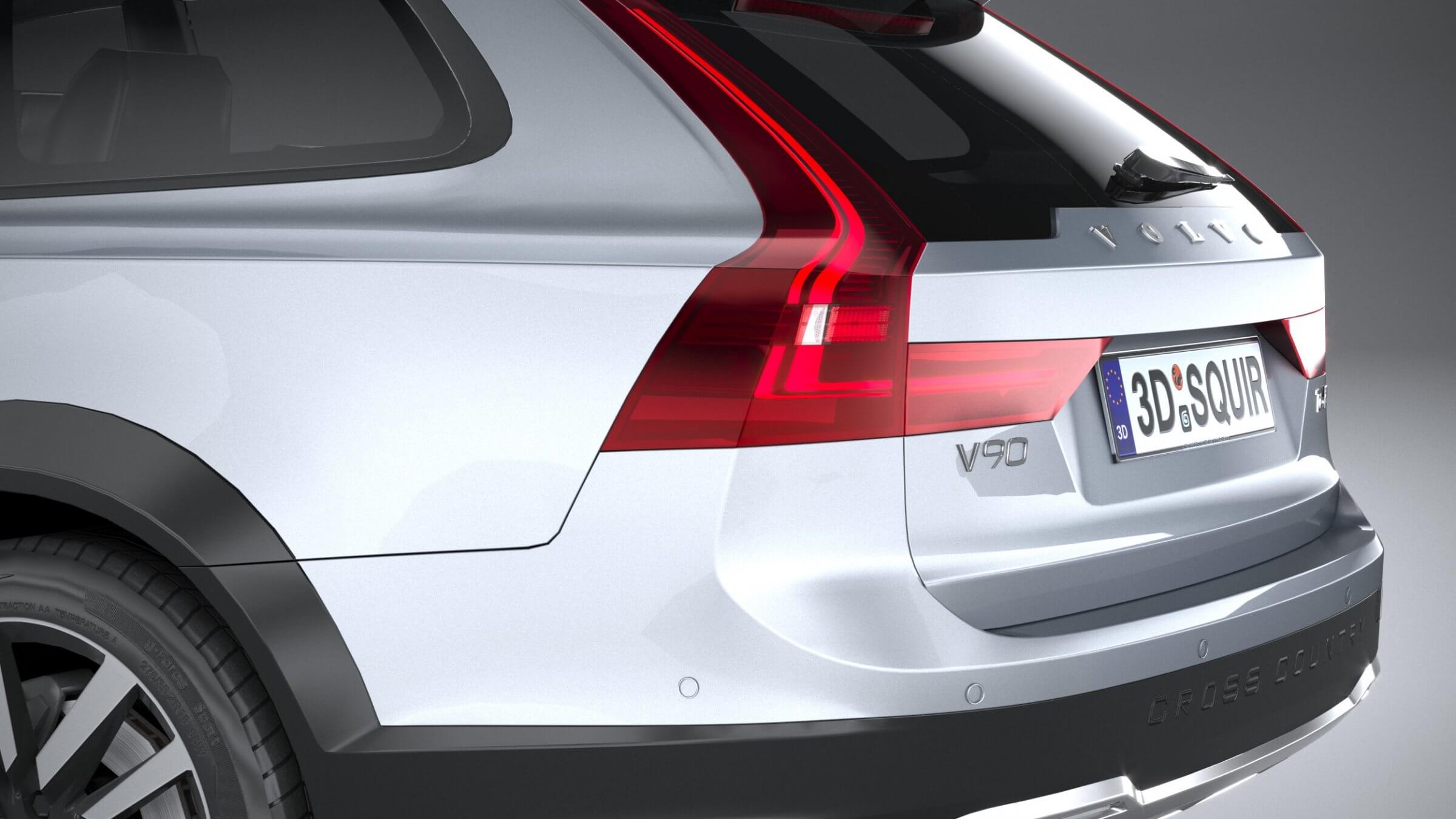 Volvo V90 Cross Country 2020 Low Poly - 3D Model by SQUIR