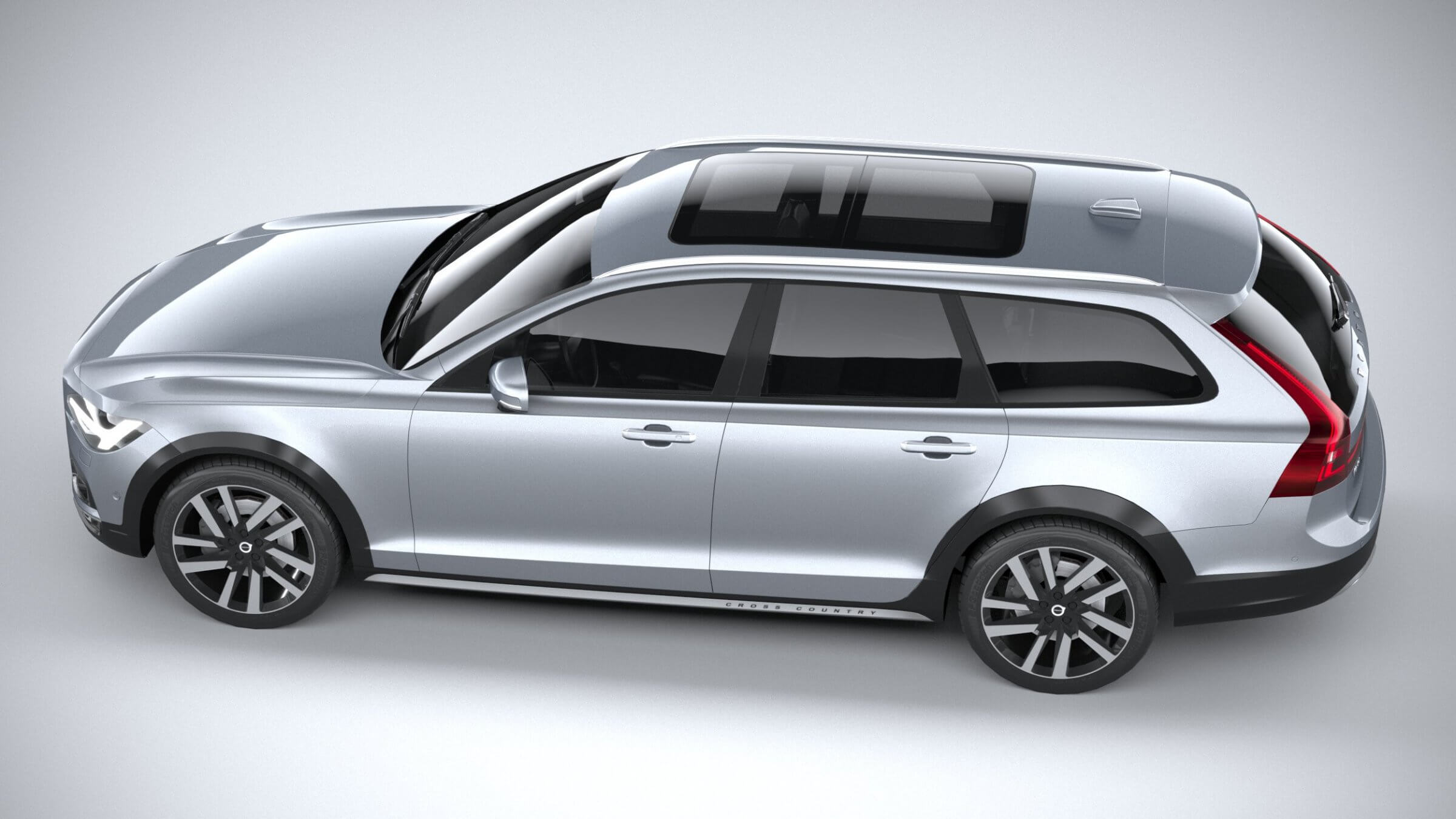 Volvo V90 Cross Country 2020 Low Poly - 3D Model by SQUIR