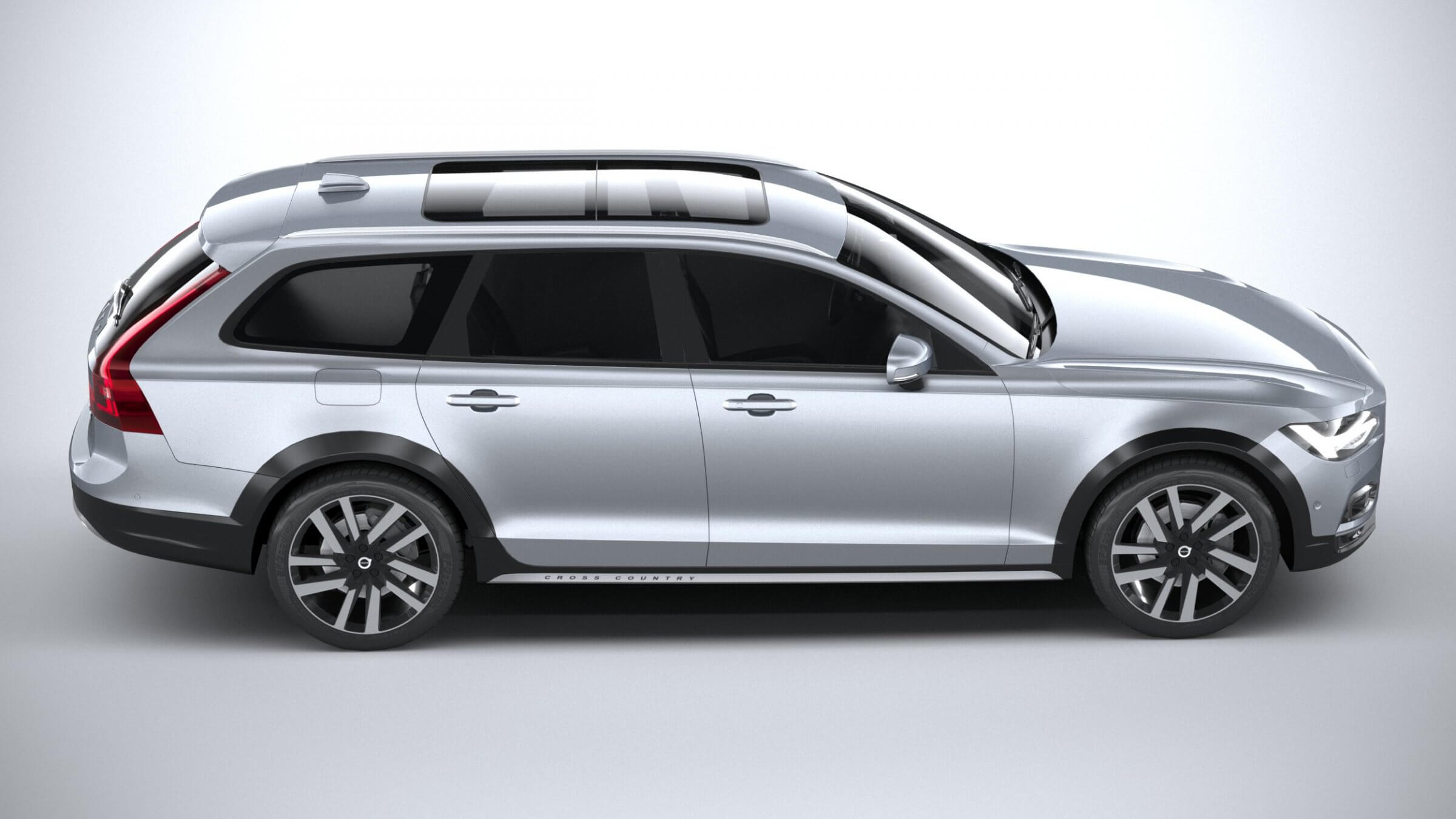 Volvo V90 Cross Country 2020 Low Poly - 3D Model by SQUIR