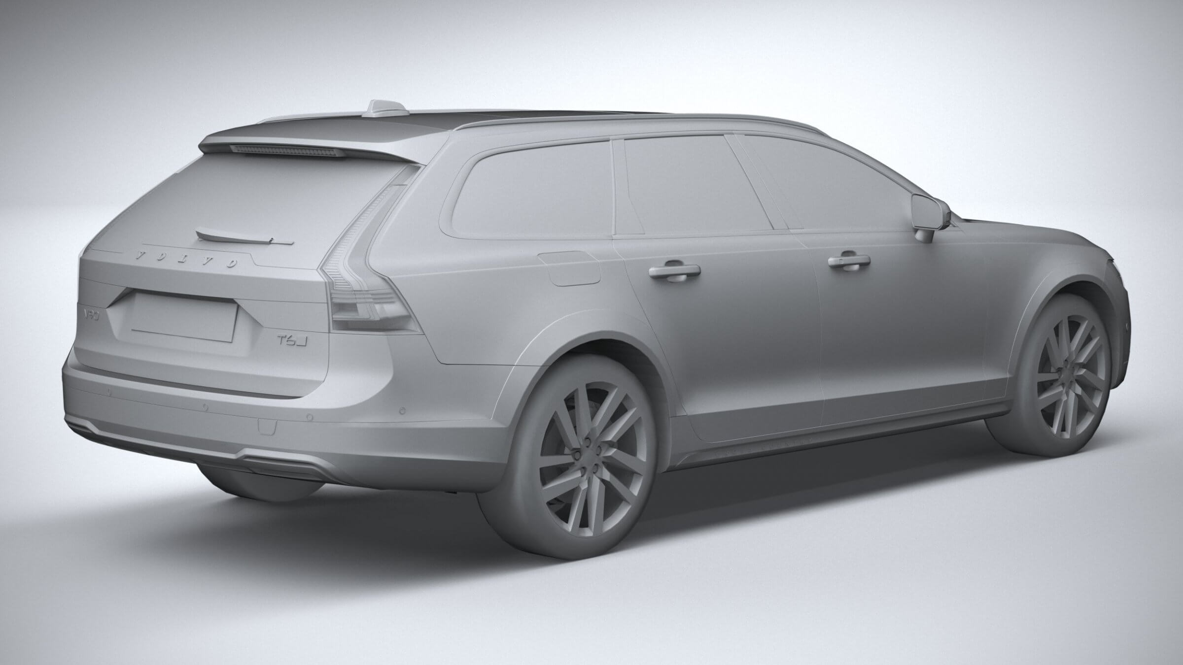 Volvo V90 Cross Country 2020 Low Poly - 3D Model by SQUIR