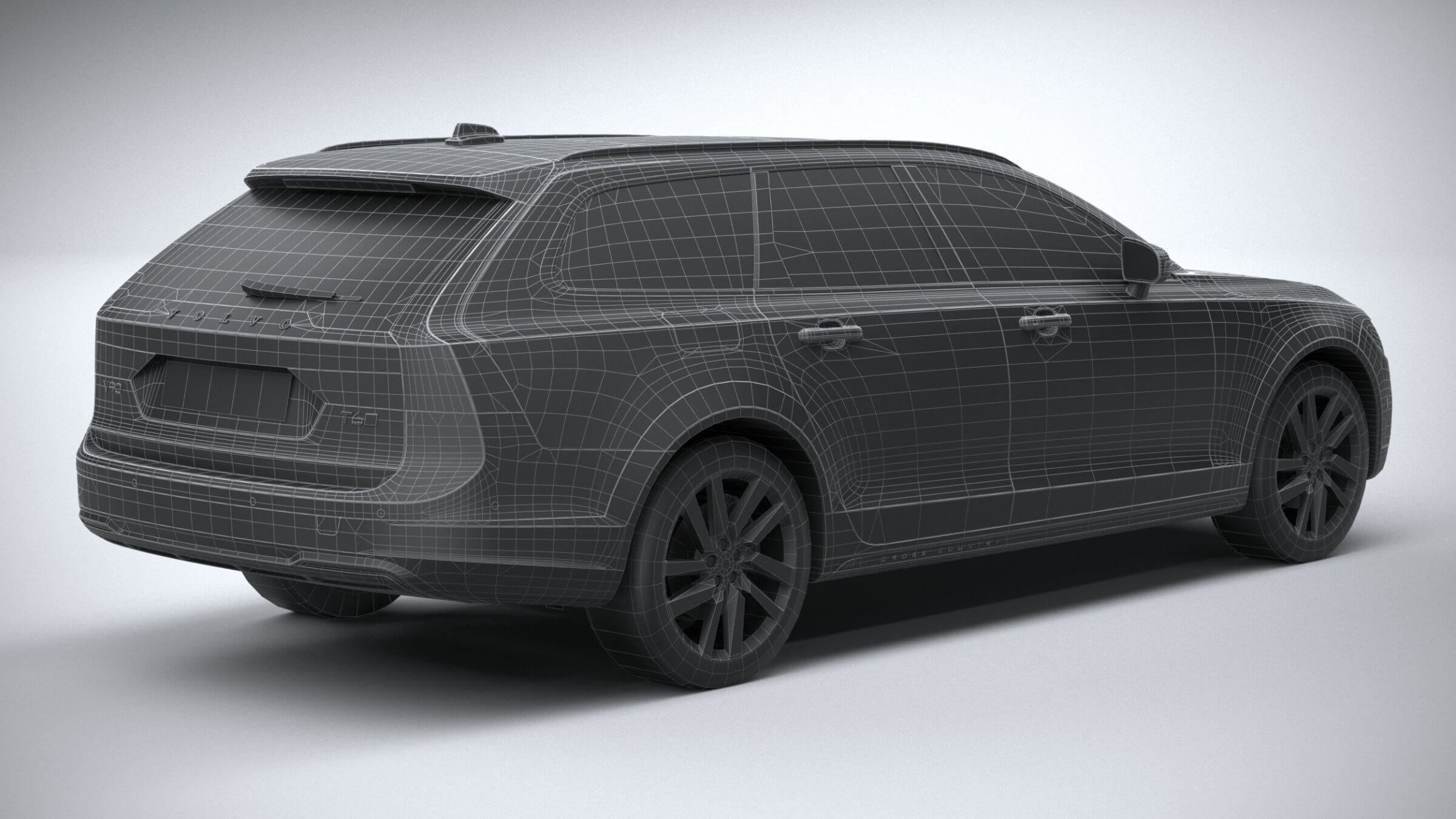 Volvo V90 Cross Country 2020 Low Poly - 3D Model by SQUIR