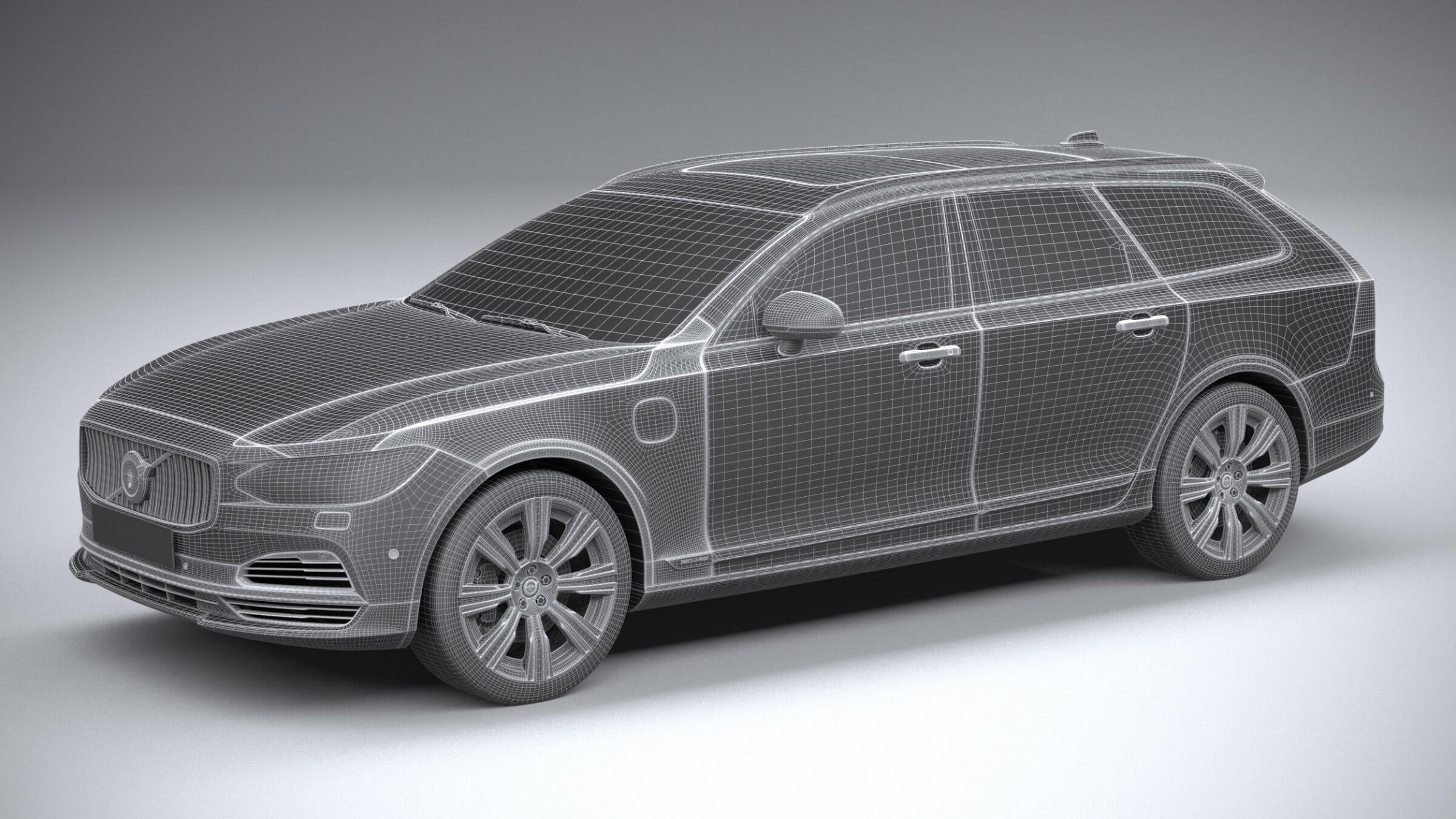 Volvo V90 Estate 2020 - 3D Model by SQUIR