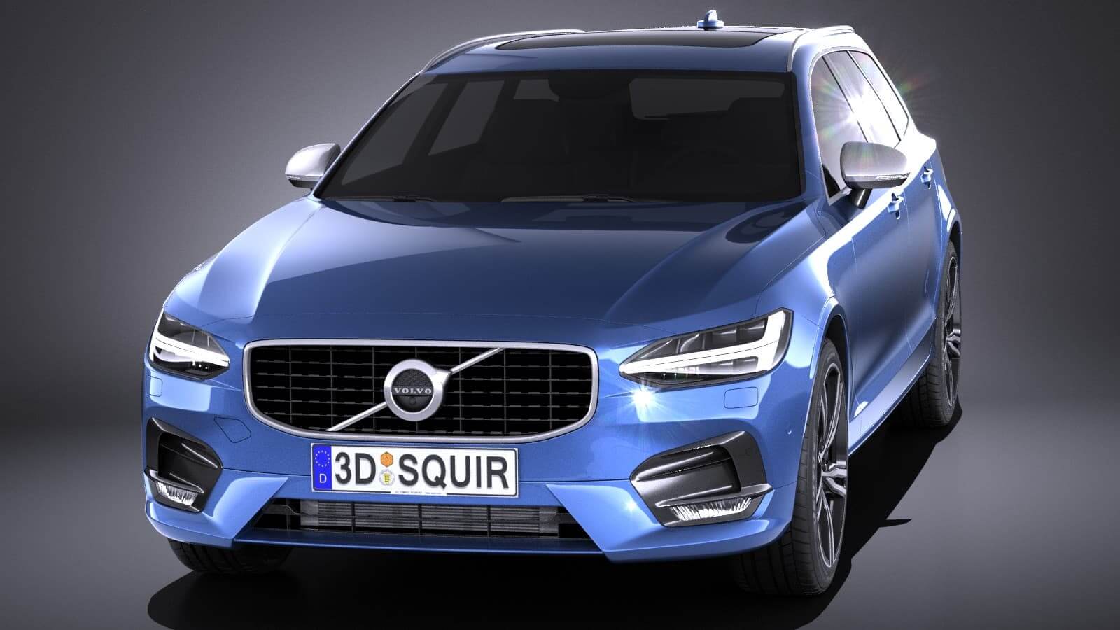 Volvo V90 Estate R Design 2017 - 3D Model by SQUIR