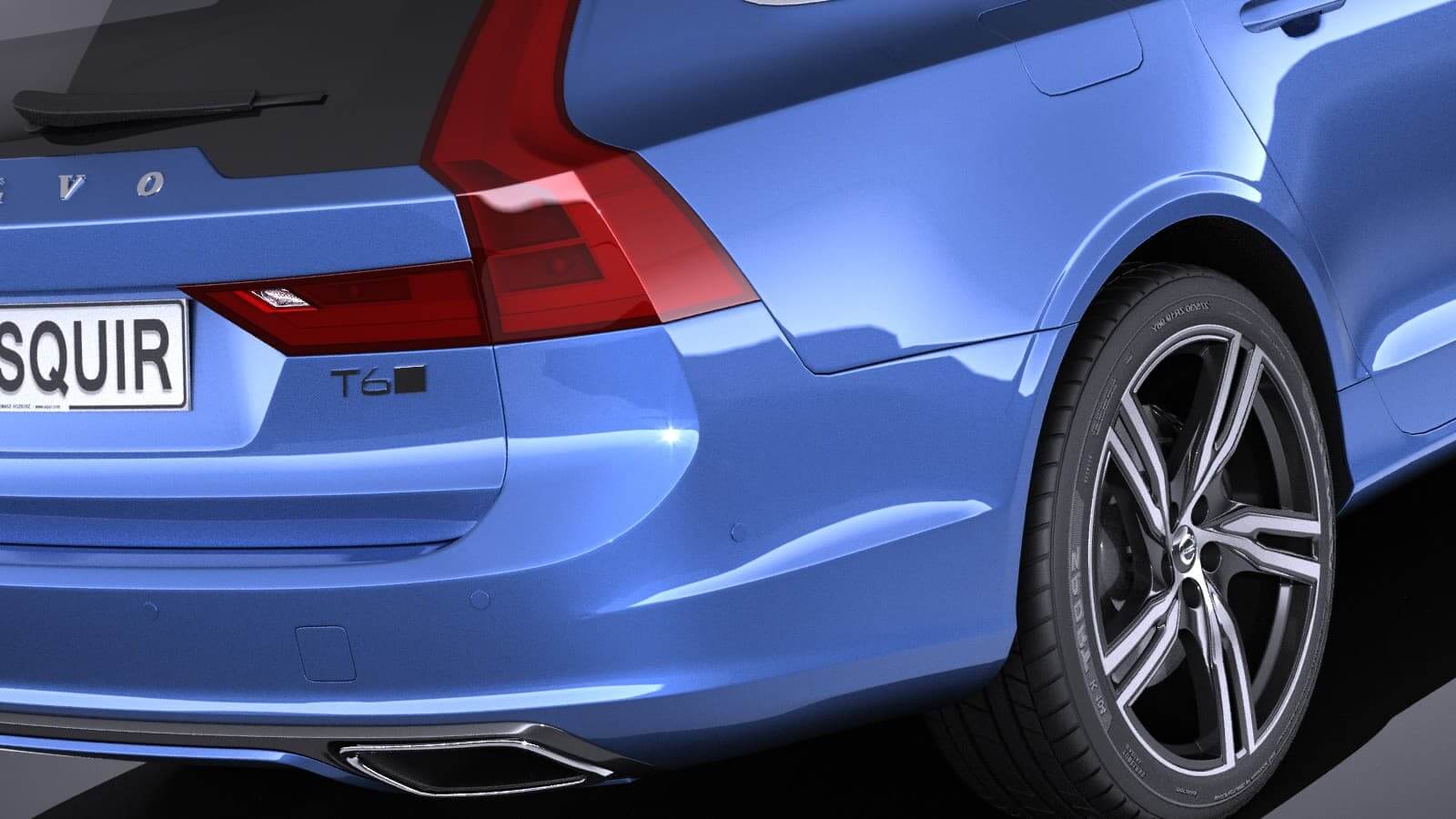 Volvo V90 Estate R Design 2017 - 3D Model by SQUIR