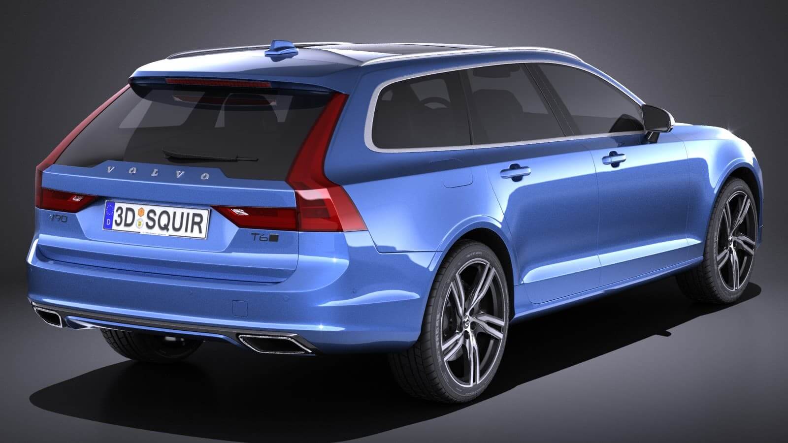 Volvo V90 Estate R Design 2017 - 3D Model by SQUIR