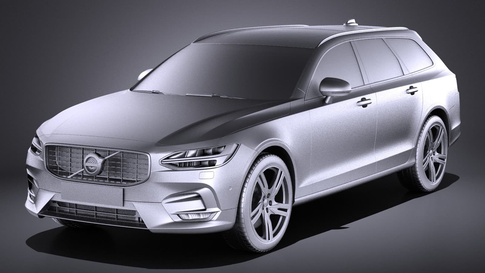 Volvo V90 Estate R Design 2017 - 3D Model by SQUIR