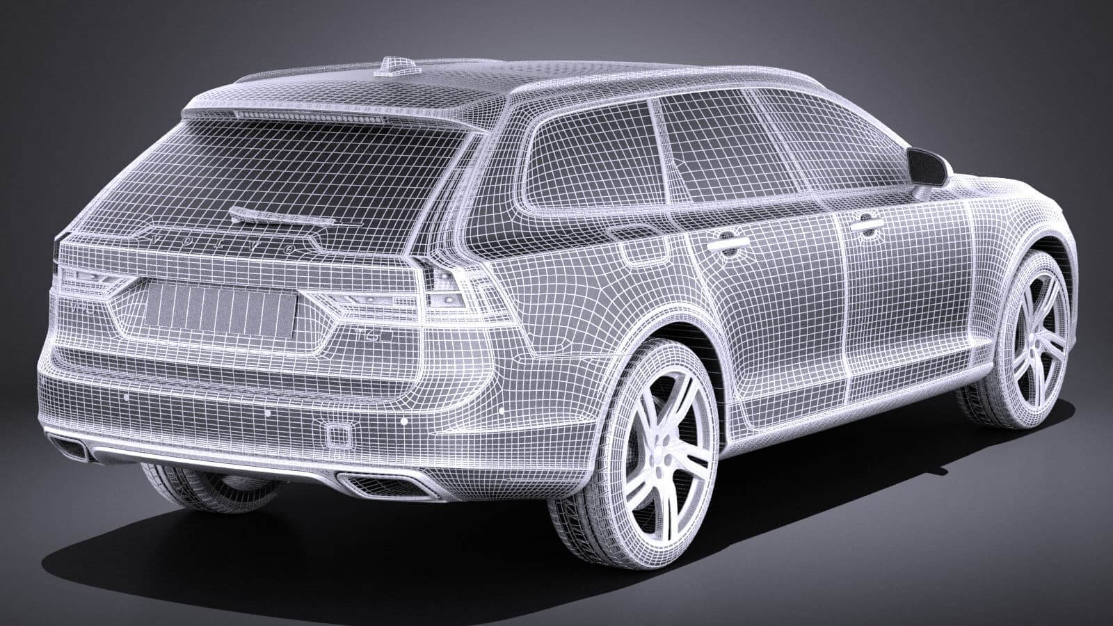 Volvo V90 Estate R Design 2017 - 3D Model by SQUIR