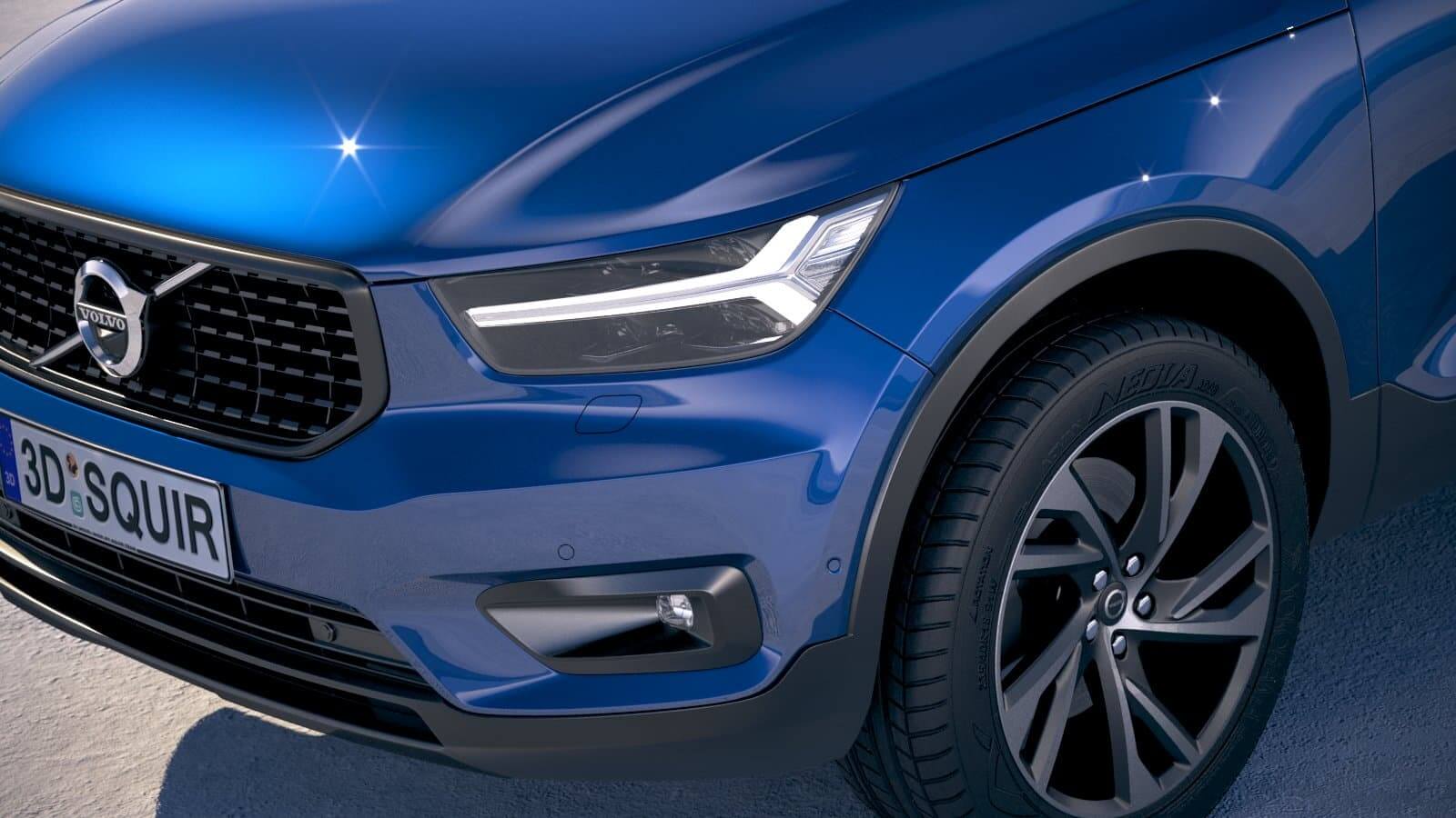 Volvo XC40 R-Design 2018 3D Model by SQUIR