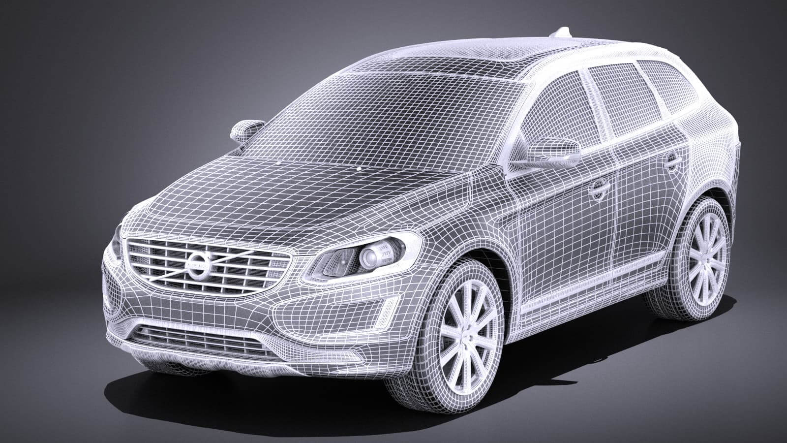 Volvo XC60 2014 (V-Ray) 3D Model by SQUIR