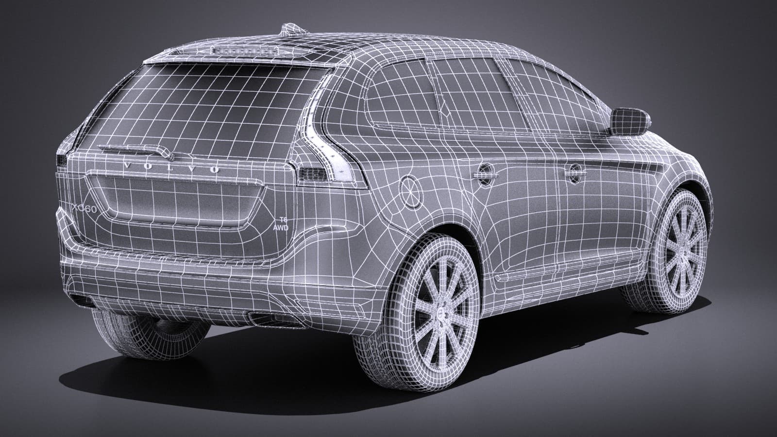 Volvo XC60 2014 (V-Ray) 3D Model by SQUIR