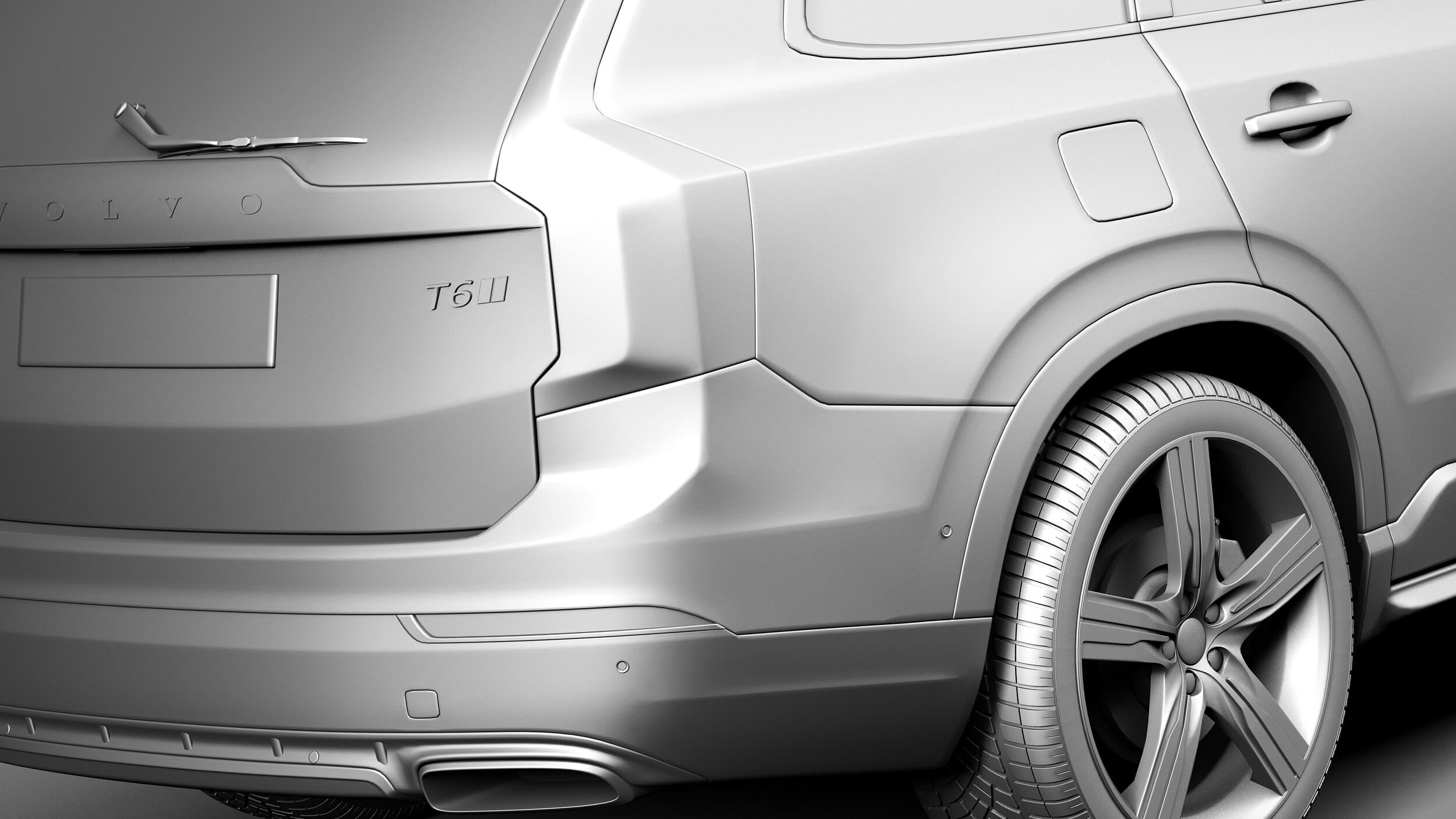 Volvo XC90 R-Design 2015 3D Model by SQUIR