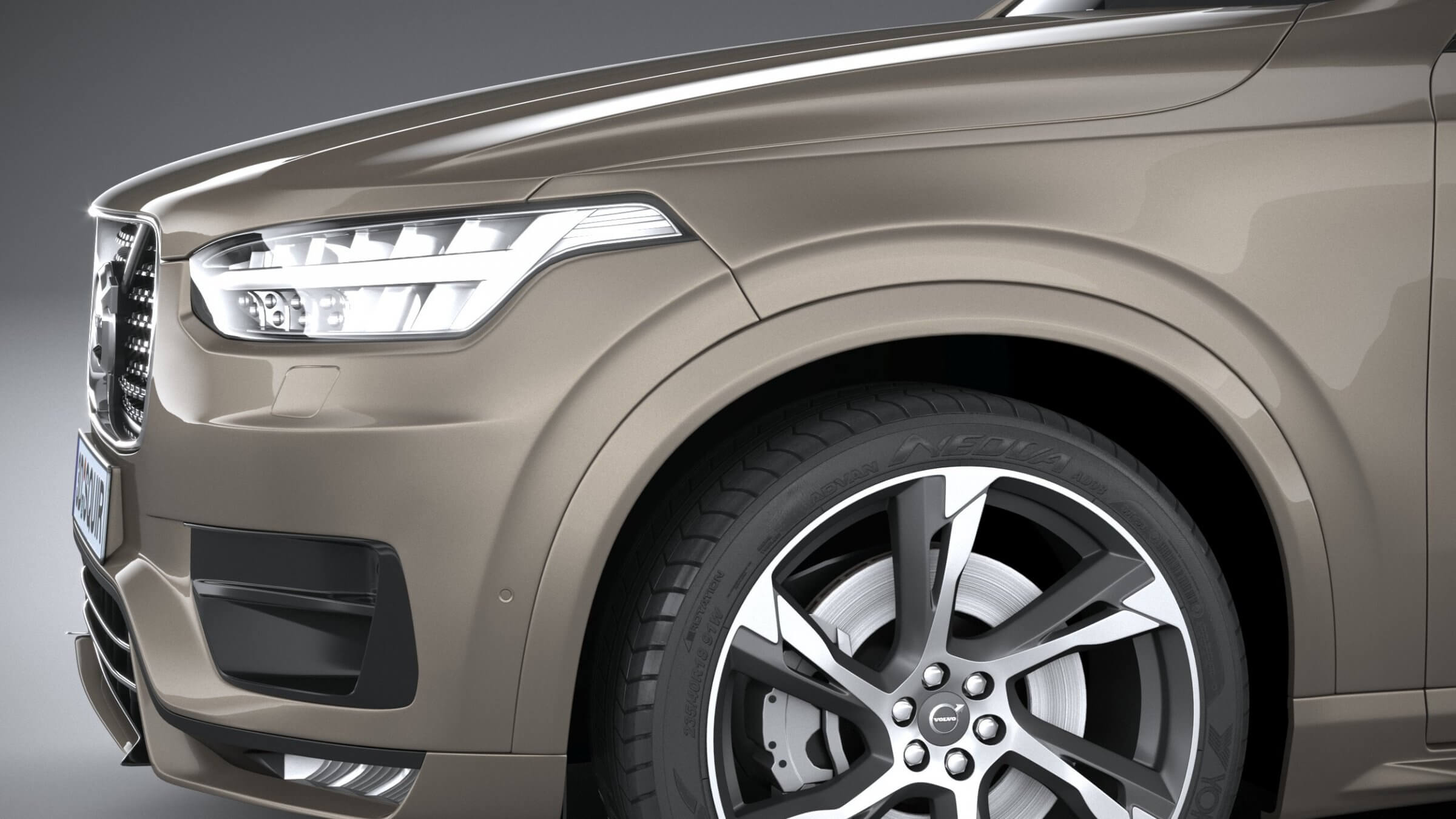 Volvo XC90 R-Design 2020 3D Model by SQUIR