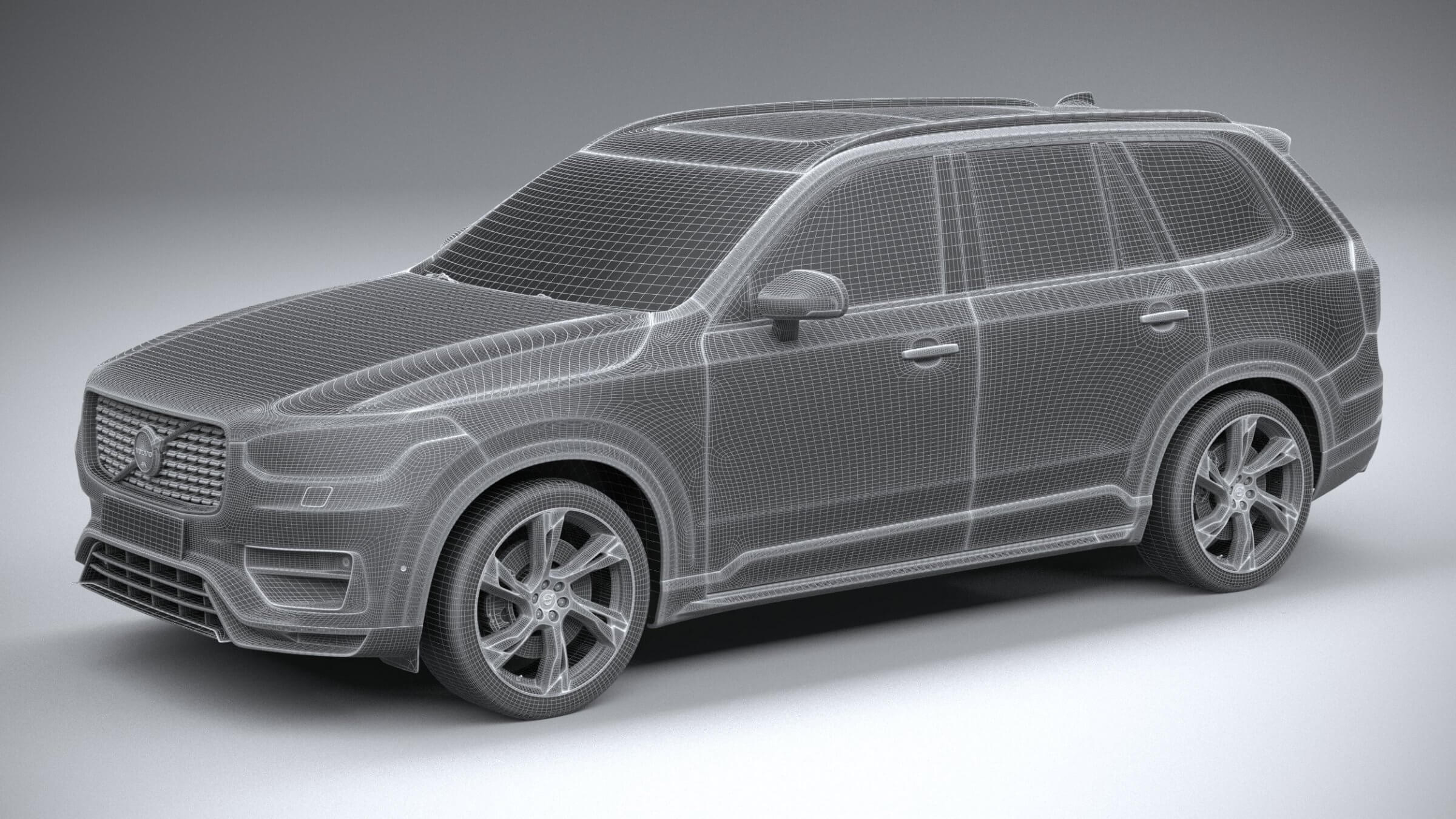 Volvo XC90 R-Design 2020 3D Model by SQUIR