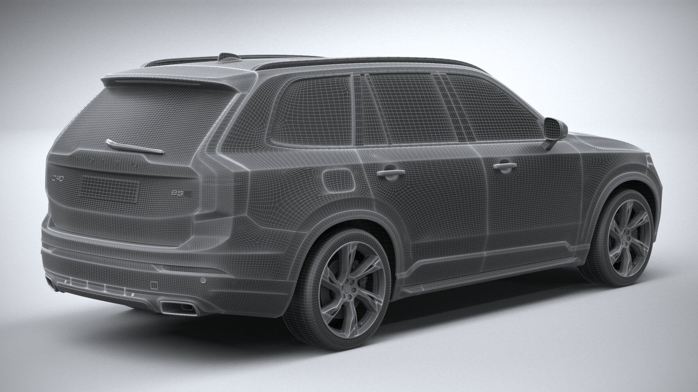 Volvo XC90 R-Design 2020 3D Model by SQUIR