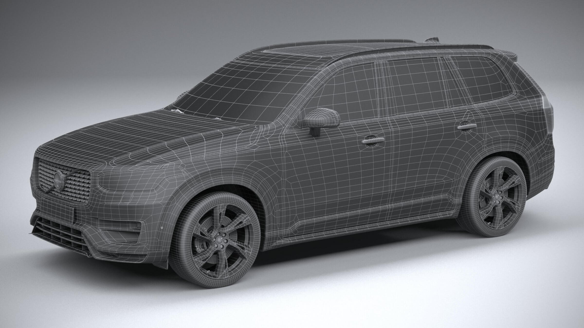 Volvo XC90 R-Design 2020 3D Model by SQUIR