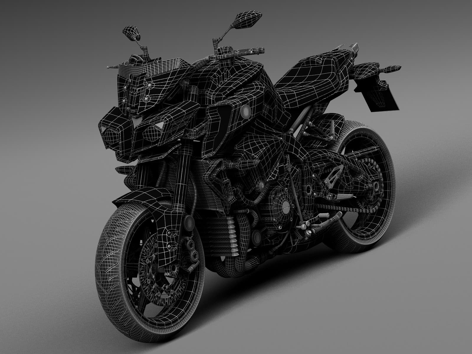 Yamaha MT-10 2016 3D Model by SQUIR