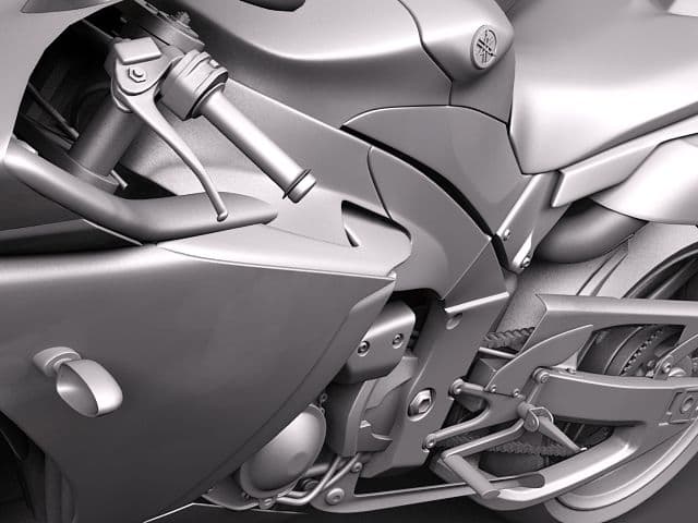 Yamaha R1 2010 - 3D Model by SQUIR