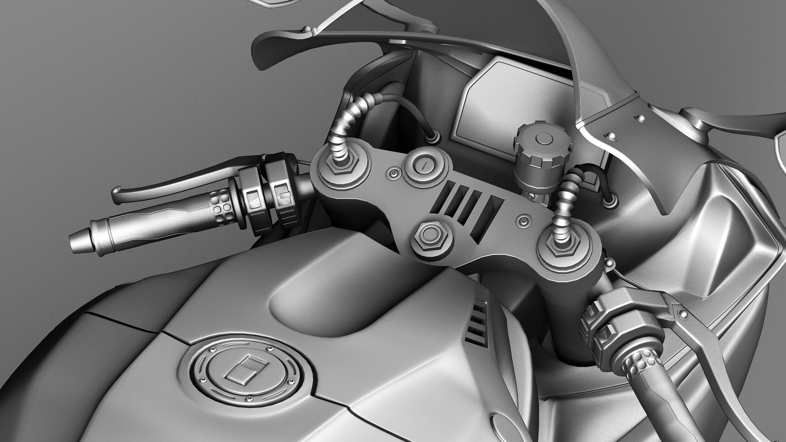 Yamaha R1 2015 - 3D Model by SQUIR