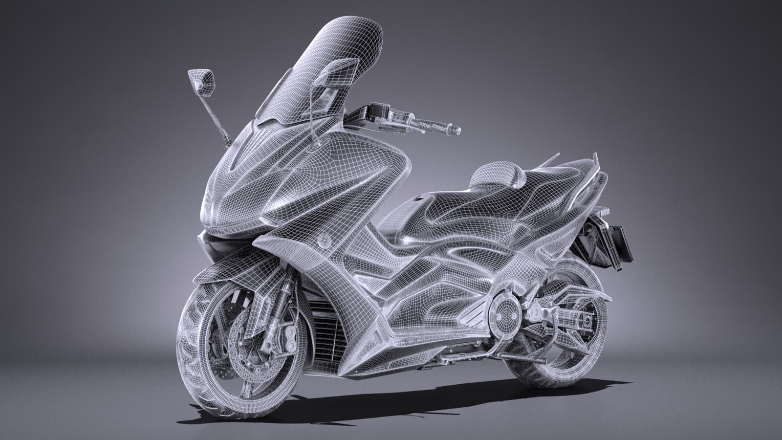Yamaha TMAX 2017 - 3D Model by SQUIR