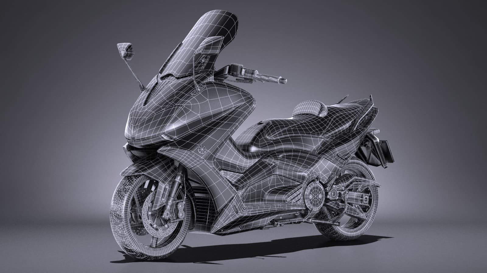 Yamaha TMAX 2017 - 3D Model by SQUIR