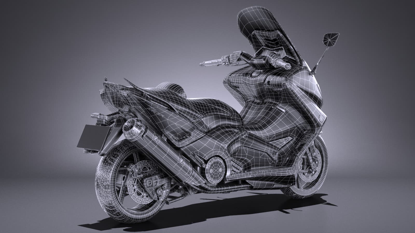 Yamaha TMAX 2017 - 3D Model by SQUIR