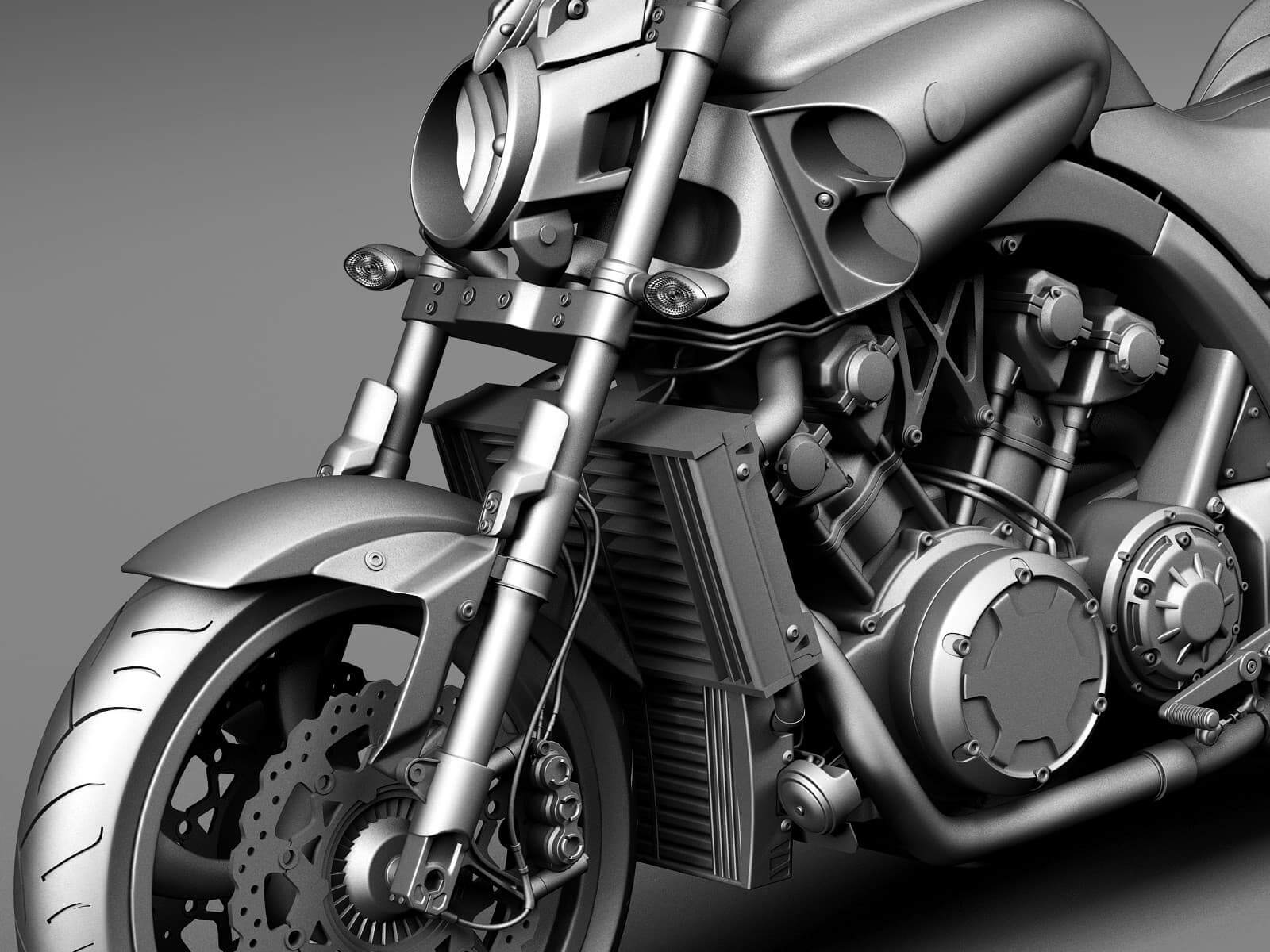 Yamaha VMax 2015 - 3D Model by SQUIR