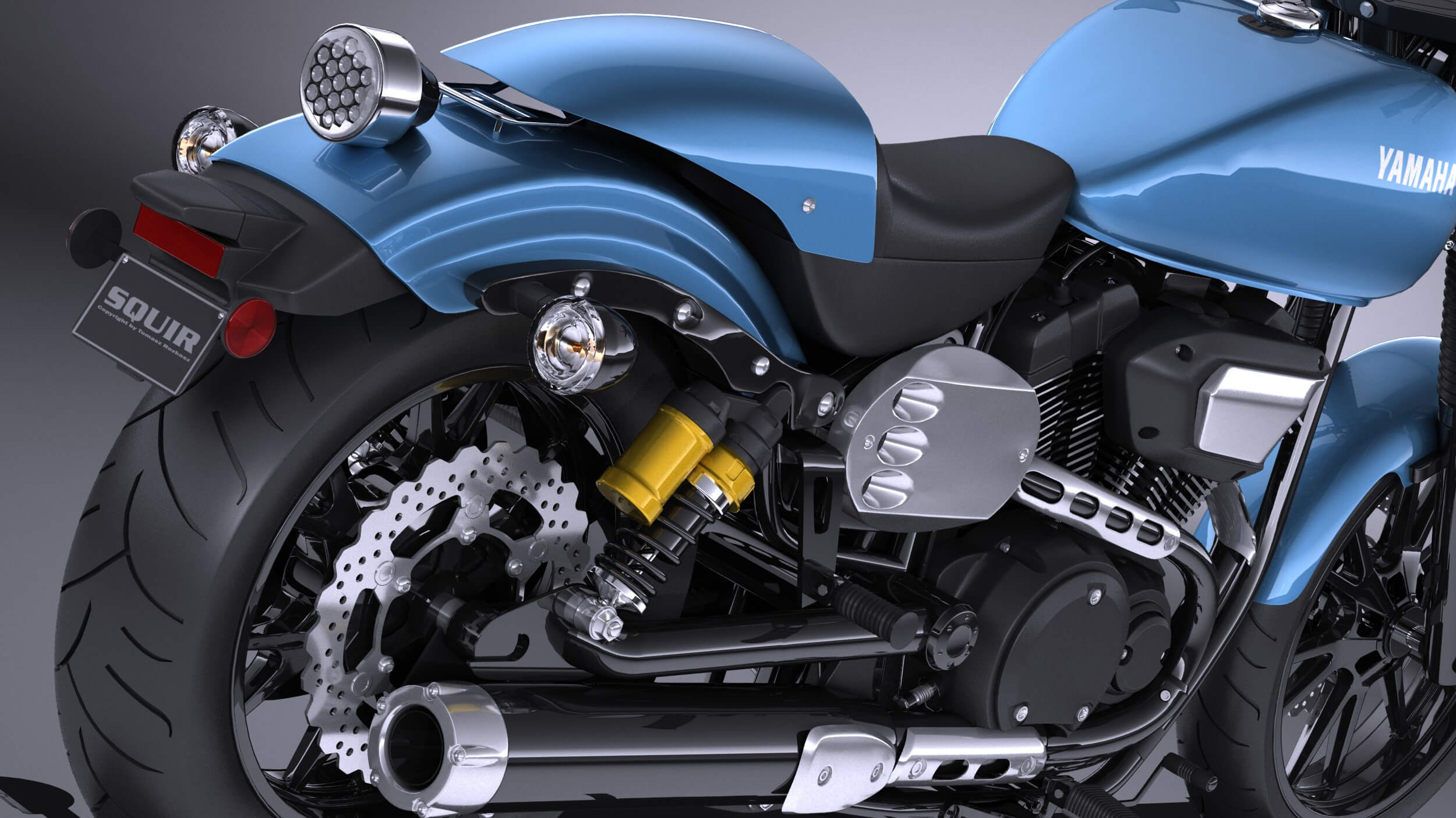 Yamaha XV950 Racer 2015 - 3D Model by SQUIR